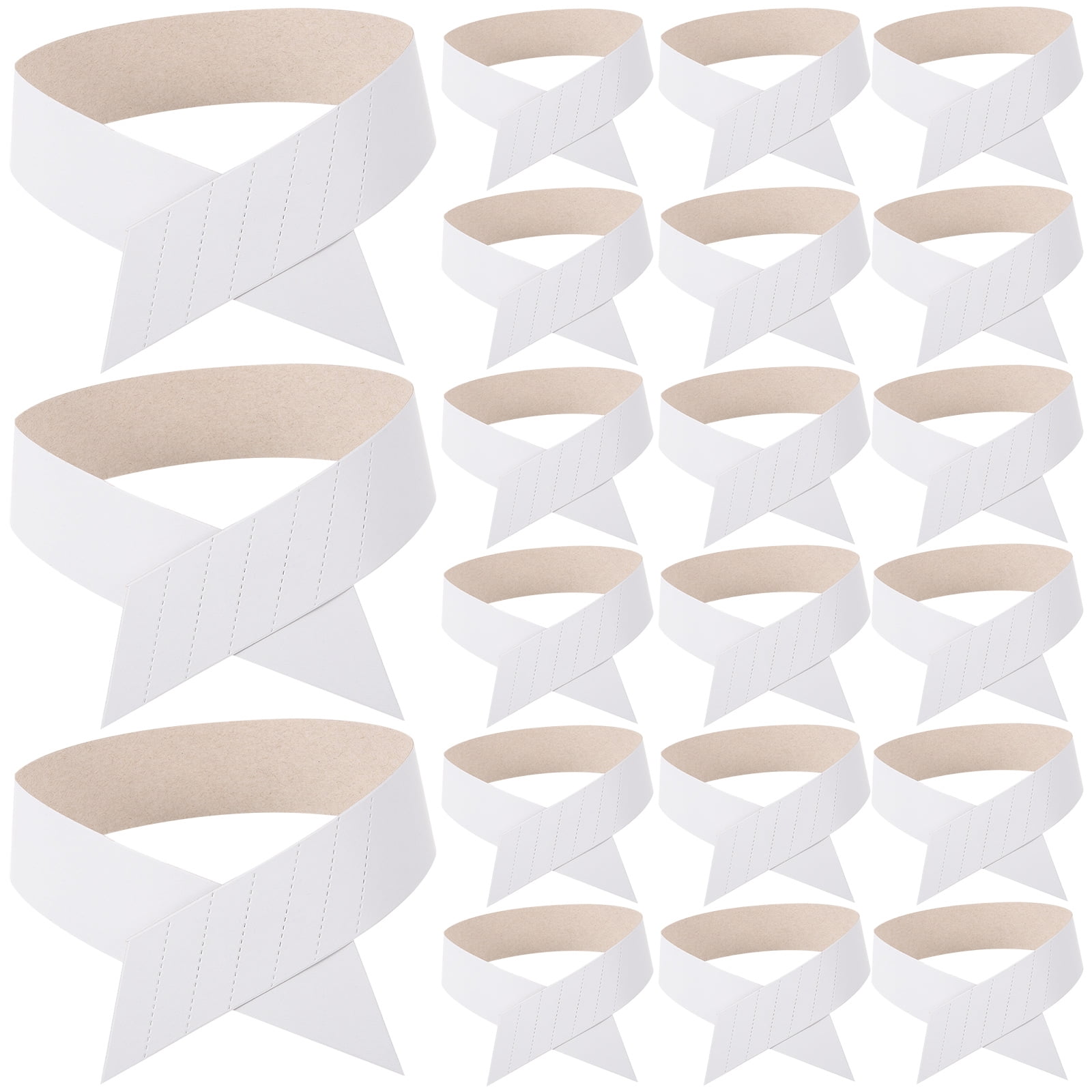 SOPOTUTU 100Pcs White Paper Collar Stay Supports for Shirts Durable ...