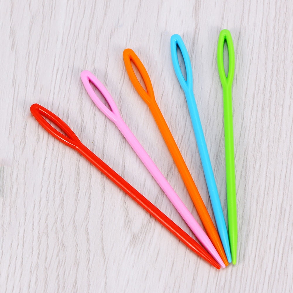 SOPOTUTU 100pcs Crochet Needles for Crocheting Yarn Assorted Color for ...