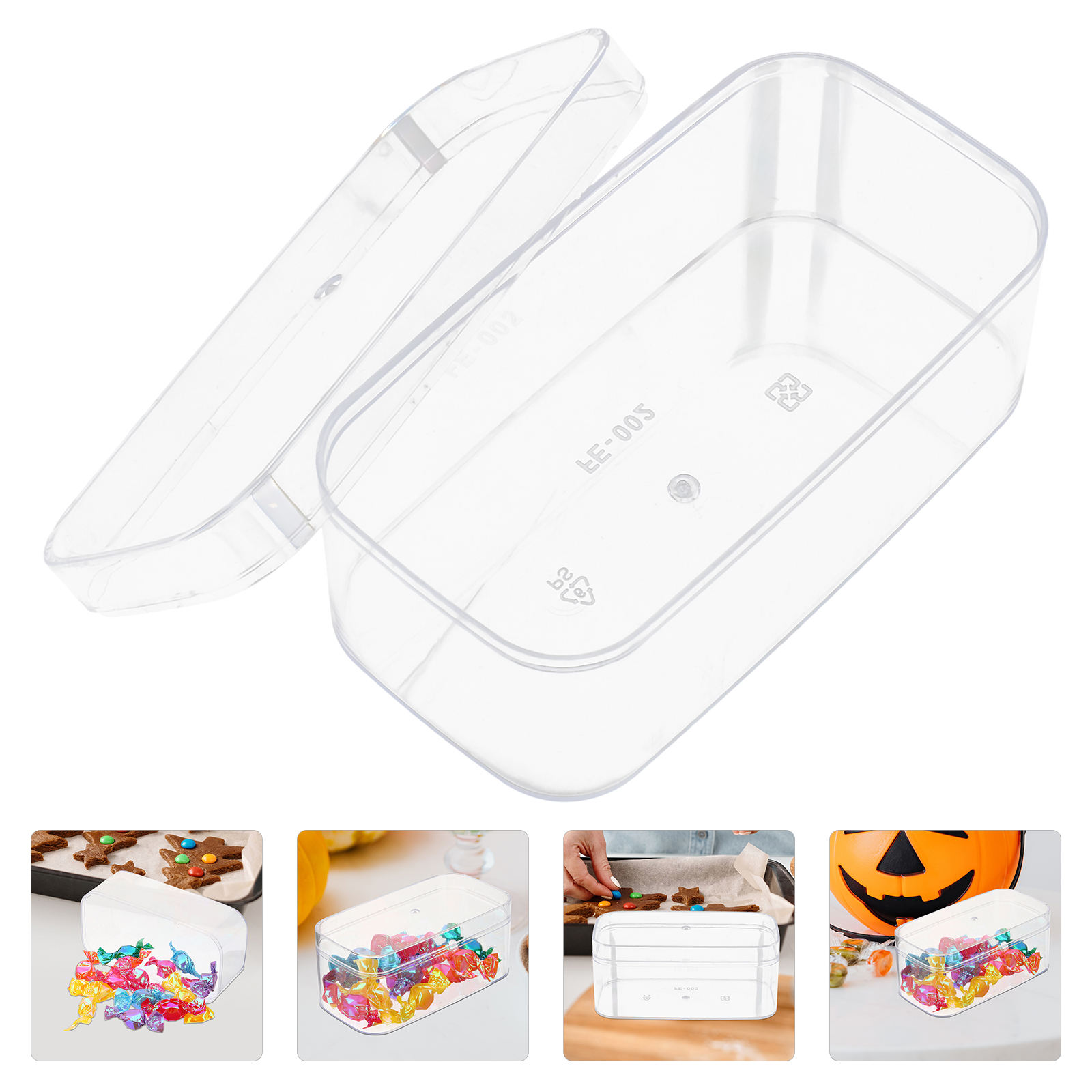 SOPOTUTU Women Candy Containers Candy Boxes Transparent 10Pcs - Walmart.com