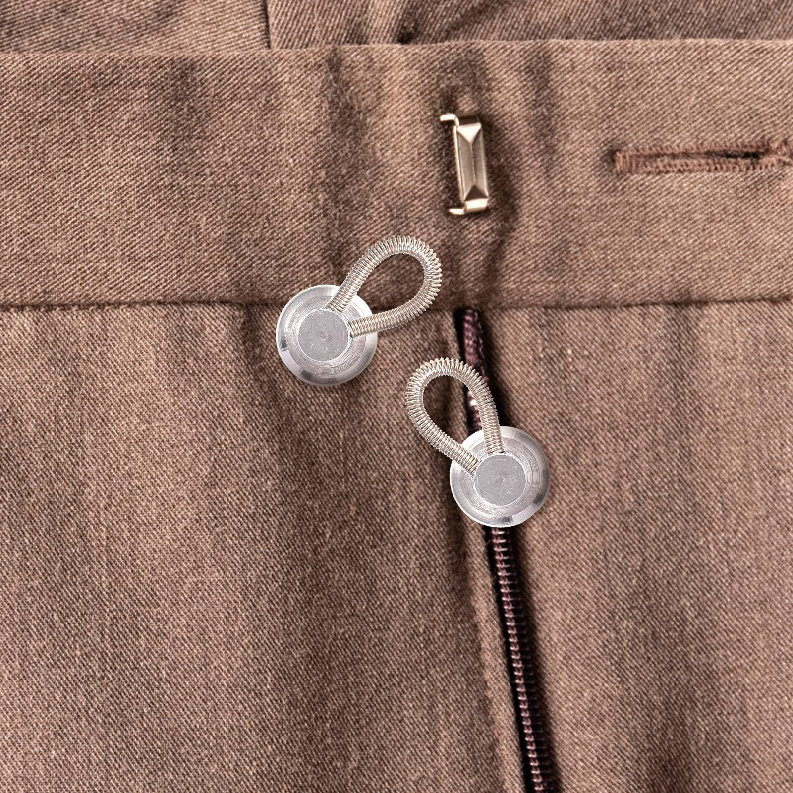 SOPOTUTU 10pcs Metal Button Supplies Adjustable Pant Waistband Extender ...