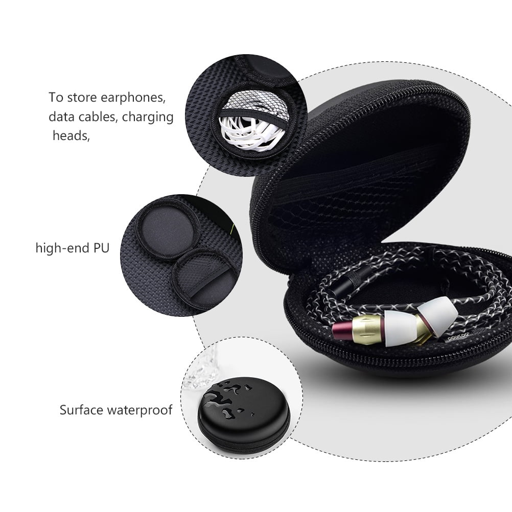 SOPOTUTU 10Pcs Black Earbud Case Box for Portable Use in EVA Material ...