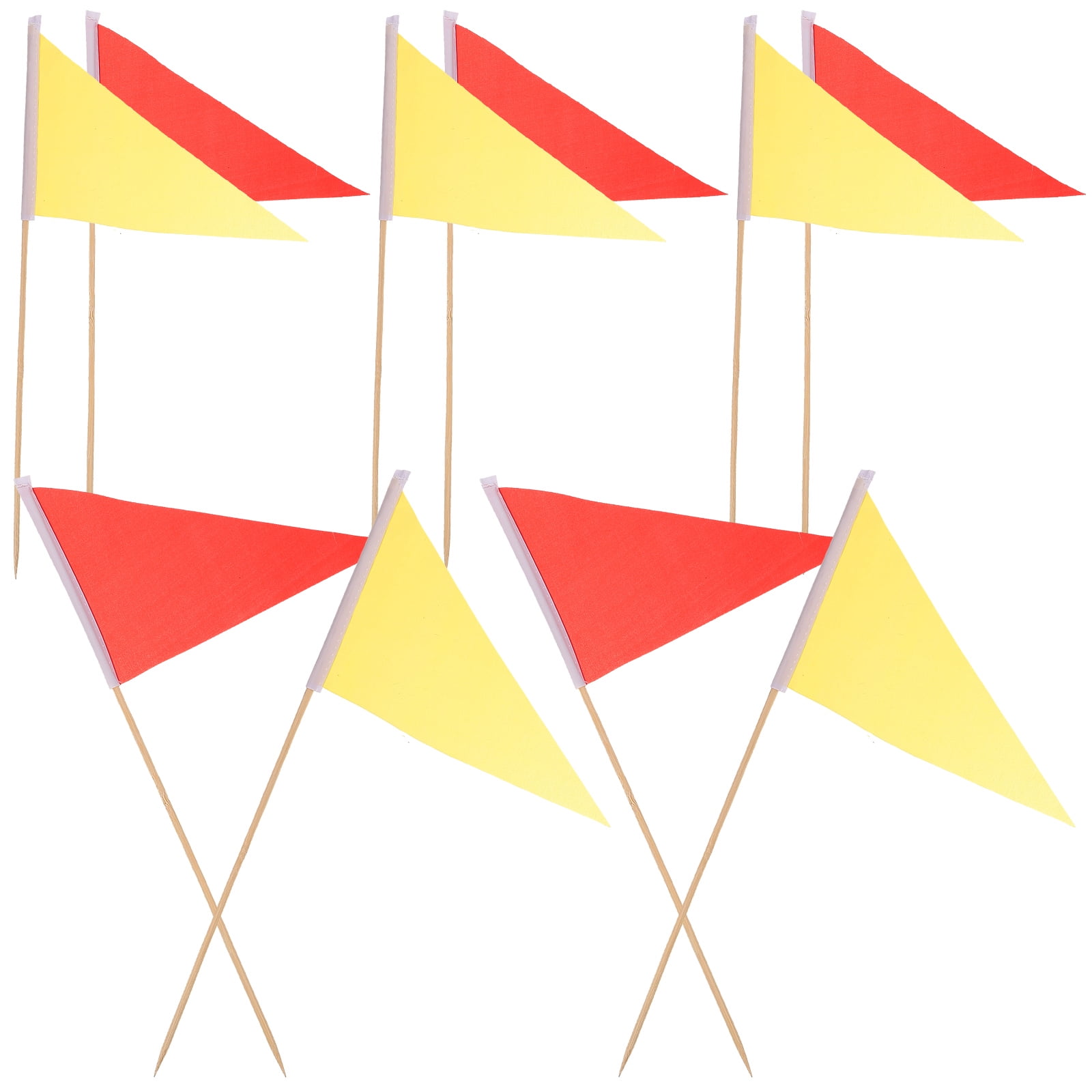 SOPOTUTU 10Pcs Marking Flags For Lawn Garden Outdoor Identification ...