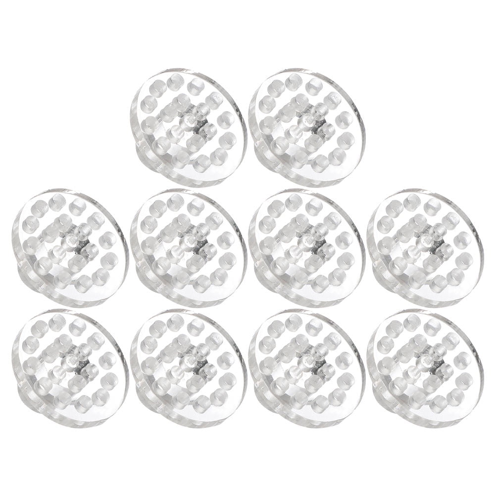 SOPOTUTU 10Pcs Round Acrylic Coral Plug Base for Reef Aquarium ...