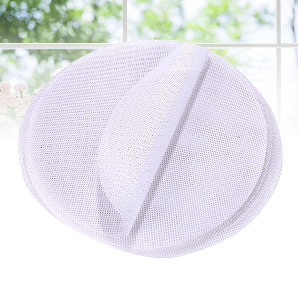 SOPOTUTU Non-Stick Reusable Steaming Pad Steamer Mat Round White 10Pcs ...