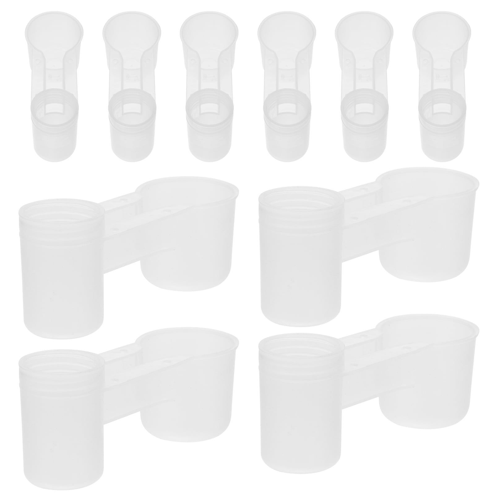 SOPOTUTU 10Pcs Square Plastic Birds Water Deflector Double Ports ...