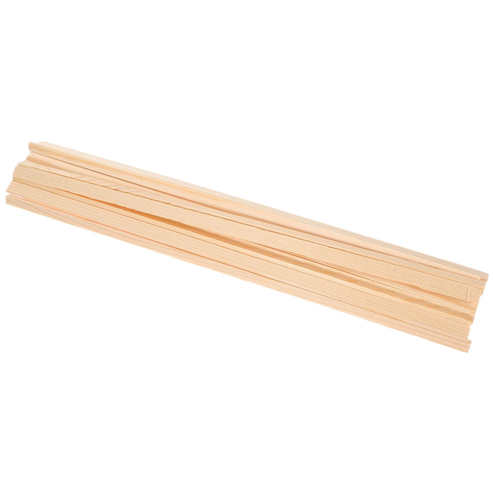 SOPOTUTU Decorative Wood Trim Light Yellow 10Pcs 11.8X0.3X0.3In ...