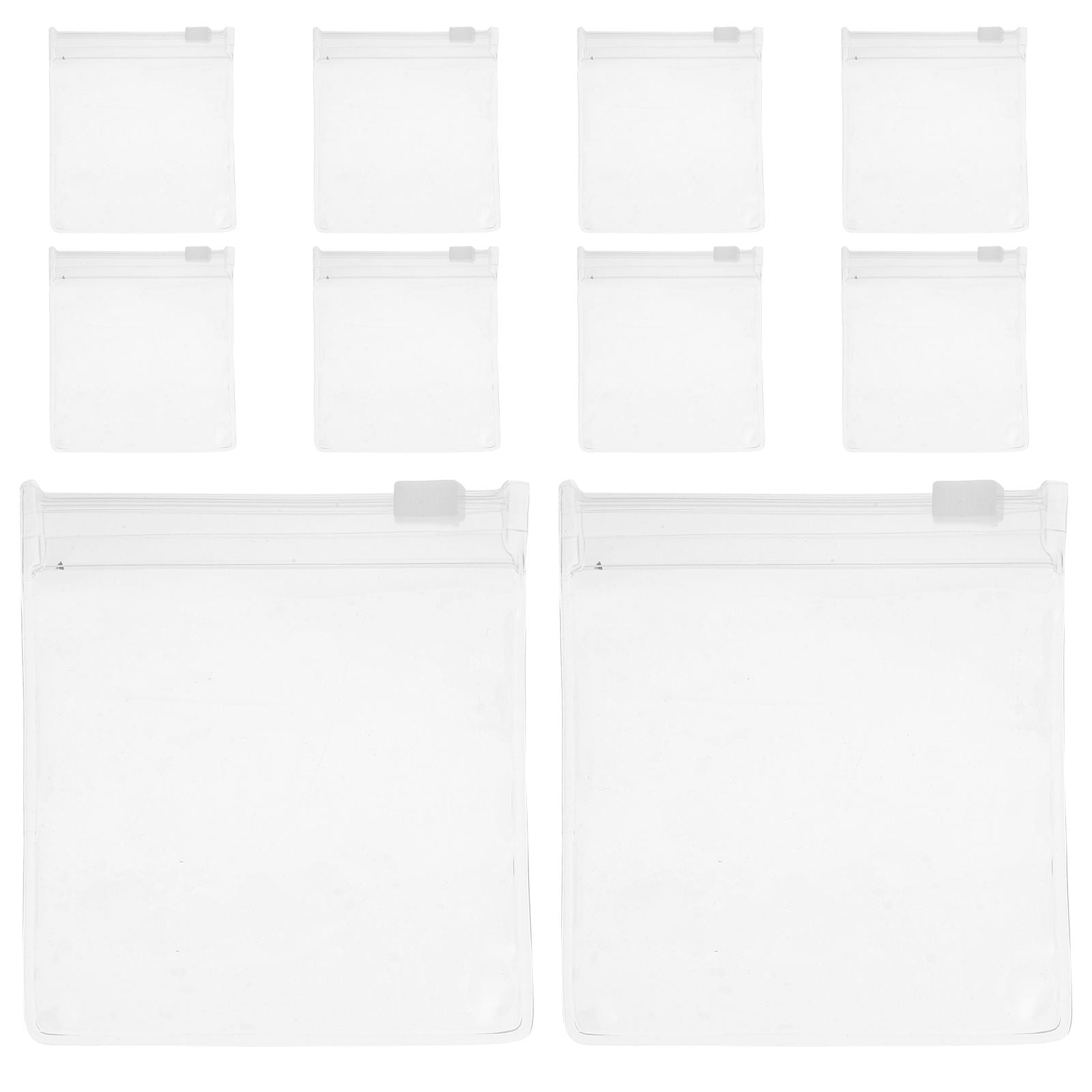 SOPOTUTU 10Pcs Zip Lock Bags for General Users with Durable and Clear ...