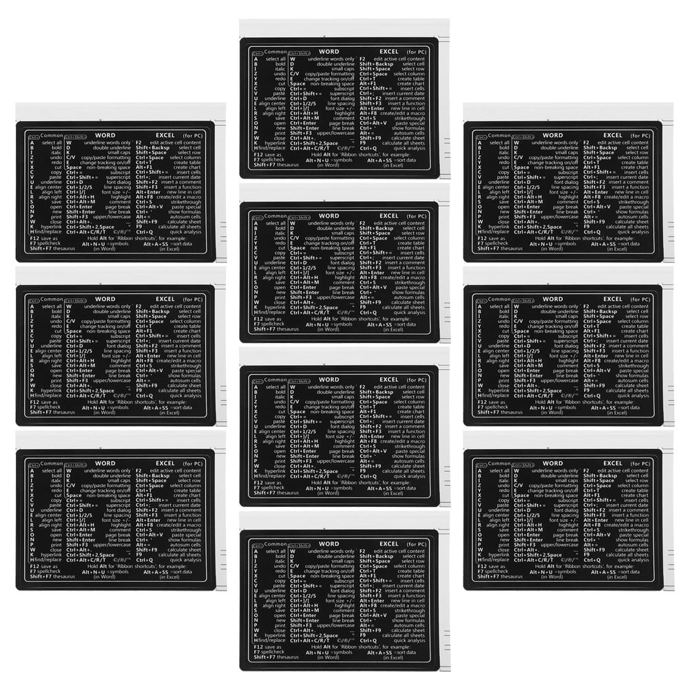 SOPOTUTU 10Set Laptop Keyboard Sticker Paper Decals Reference Guide ...