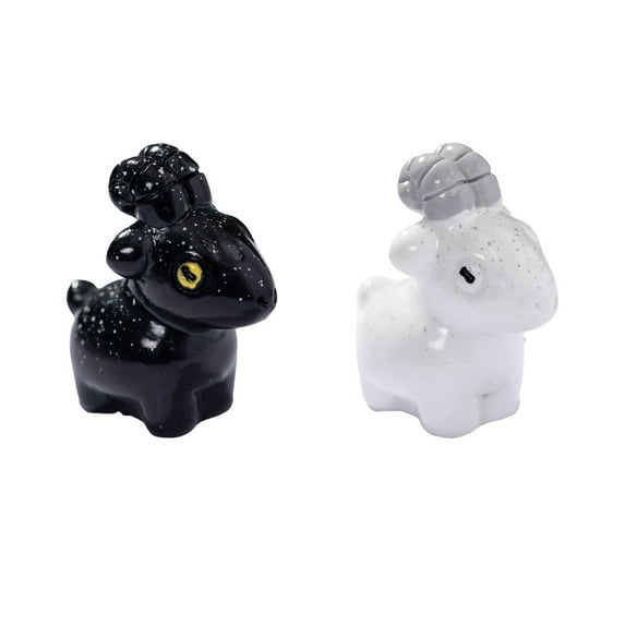 SOPOTUTU 10pcs Mini Sheep Figurines Goat Shape Black Decorations For ...