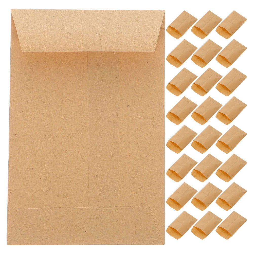 SOPOTUTU Kraft Paper Small Parts Envelope, Khaki, 120 Pieces, Storage ...