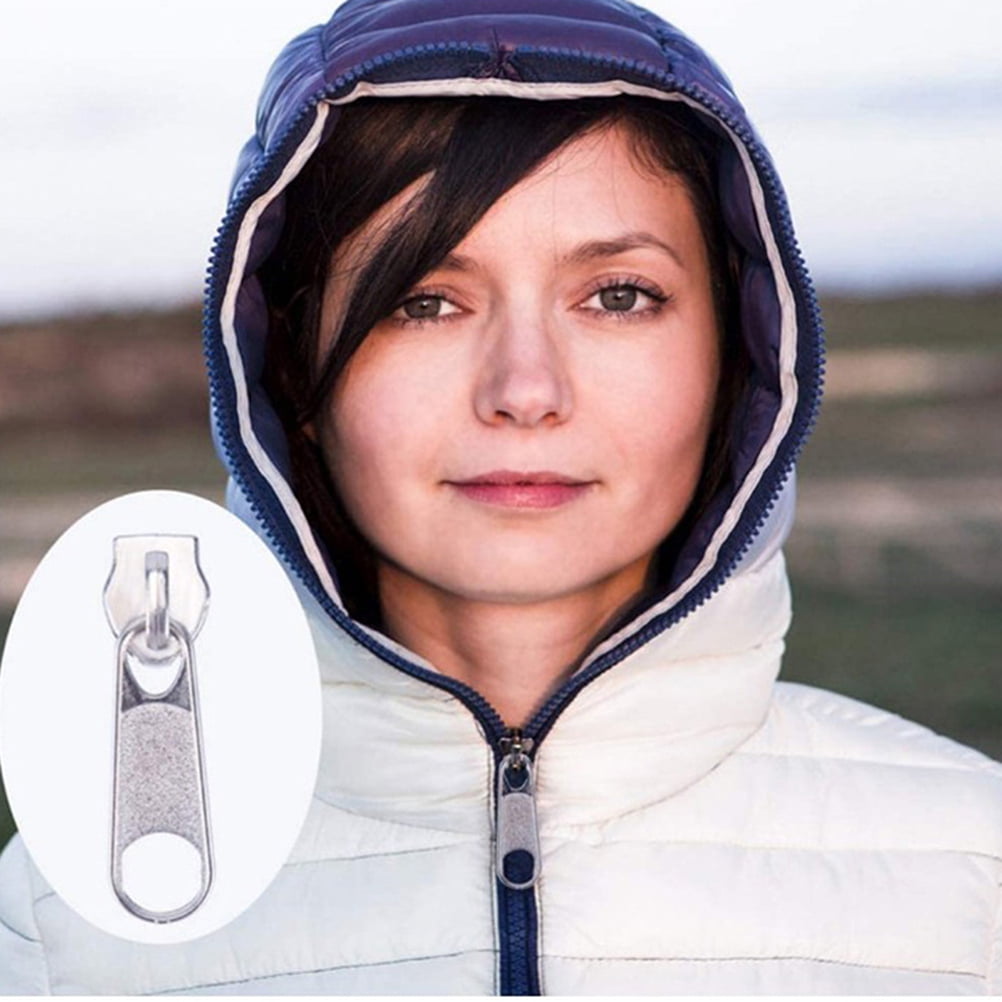 SOPOTUTU 120Pcs Metal Zipper Parts for Sewing Fasteners Clothes Bags ...