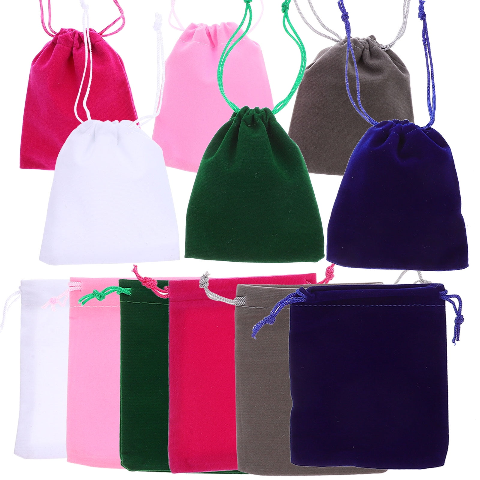 SOPOTUTU 12Pcs Assorted Color Drawstring Candy Bags for Multi-Use ...