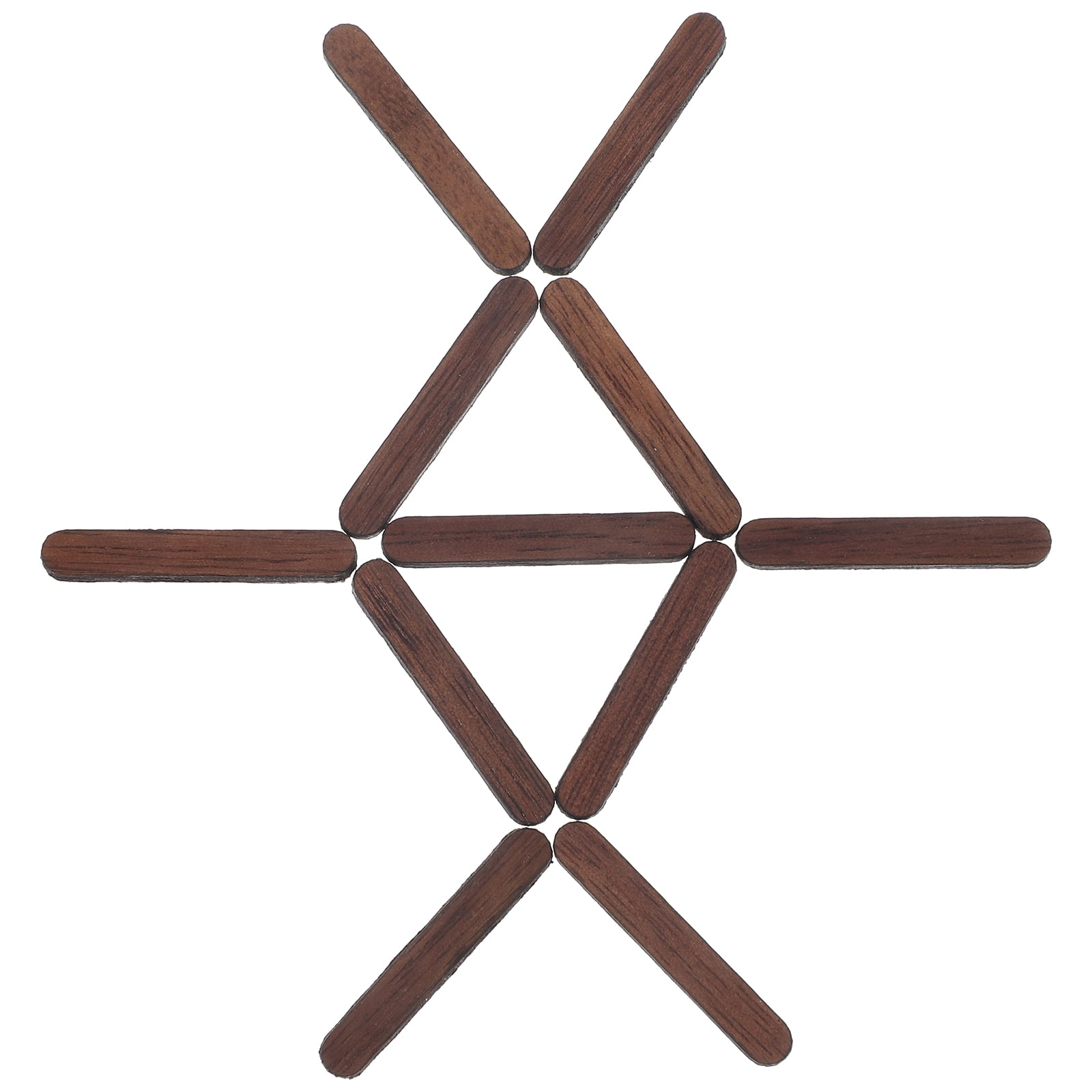 SOPOTUTU 12Pcs Blank Wooden Clock Hour Marker for Wall Clock Simple ...