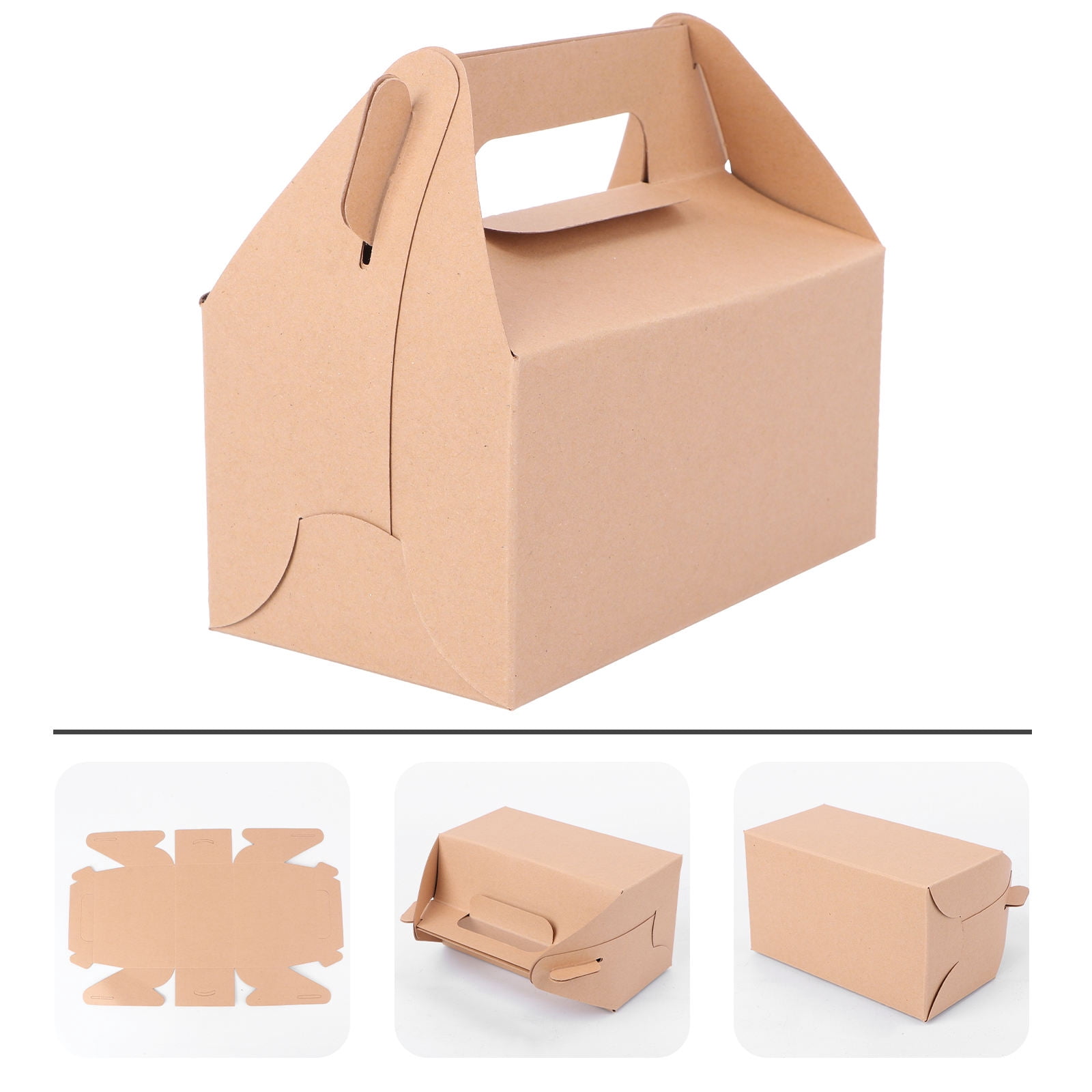 SOPOTUTU 12Pcs Khaki Chocolate Boxes Packaging for Desserts and Treats ...