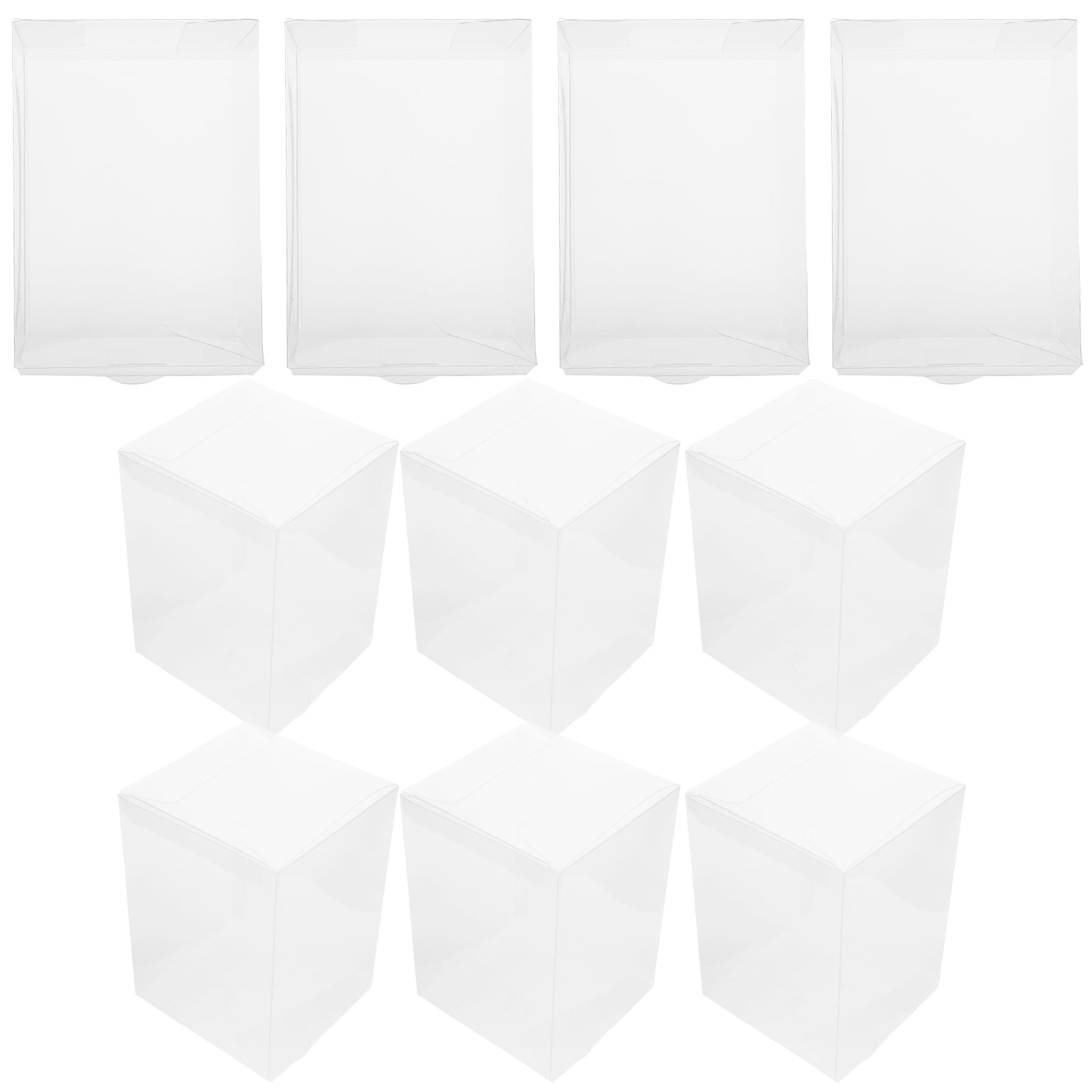 SOPOTUTU 15Pcs Small Clear Plastic Box for Storage 5.5x3.9x3.9in ...