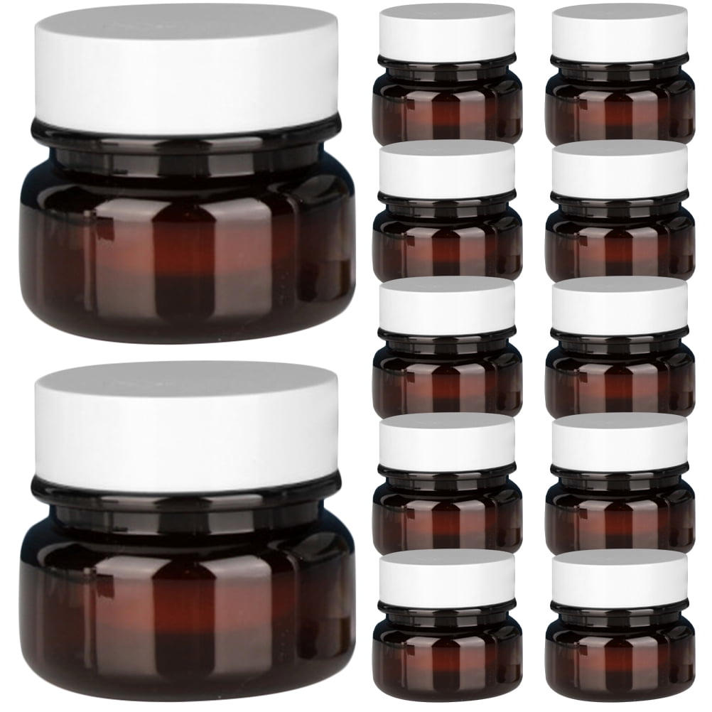 SOPOTUTU 16Pcs Cosmetic Sample Jars Pet Round Travel Containers for ...