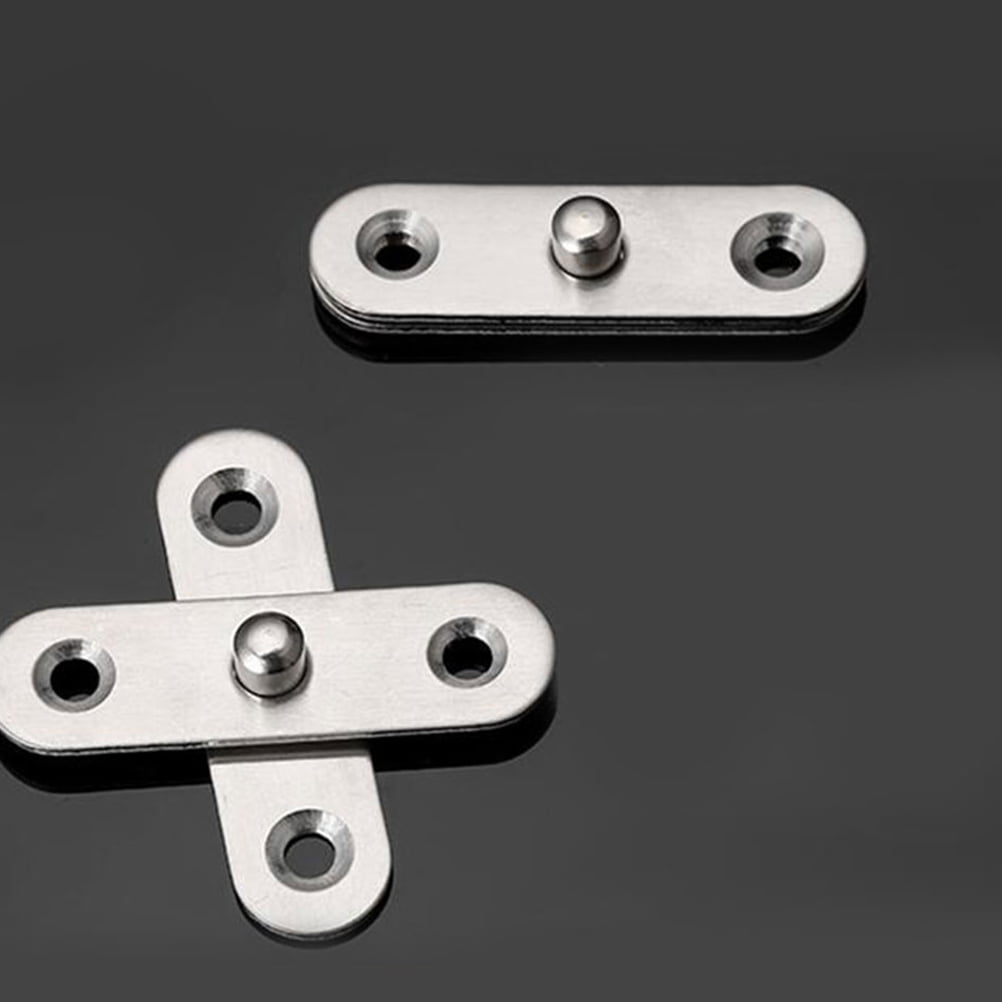 SOPOTUTU 16Pcs Silver Rectangular Hinge for Furniture Easy Installation ...