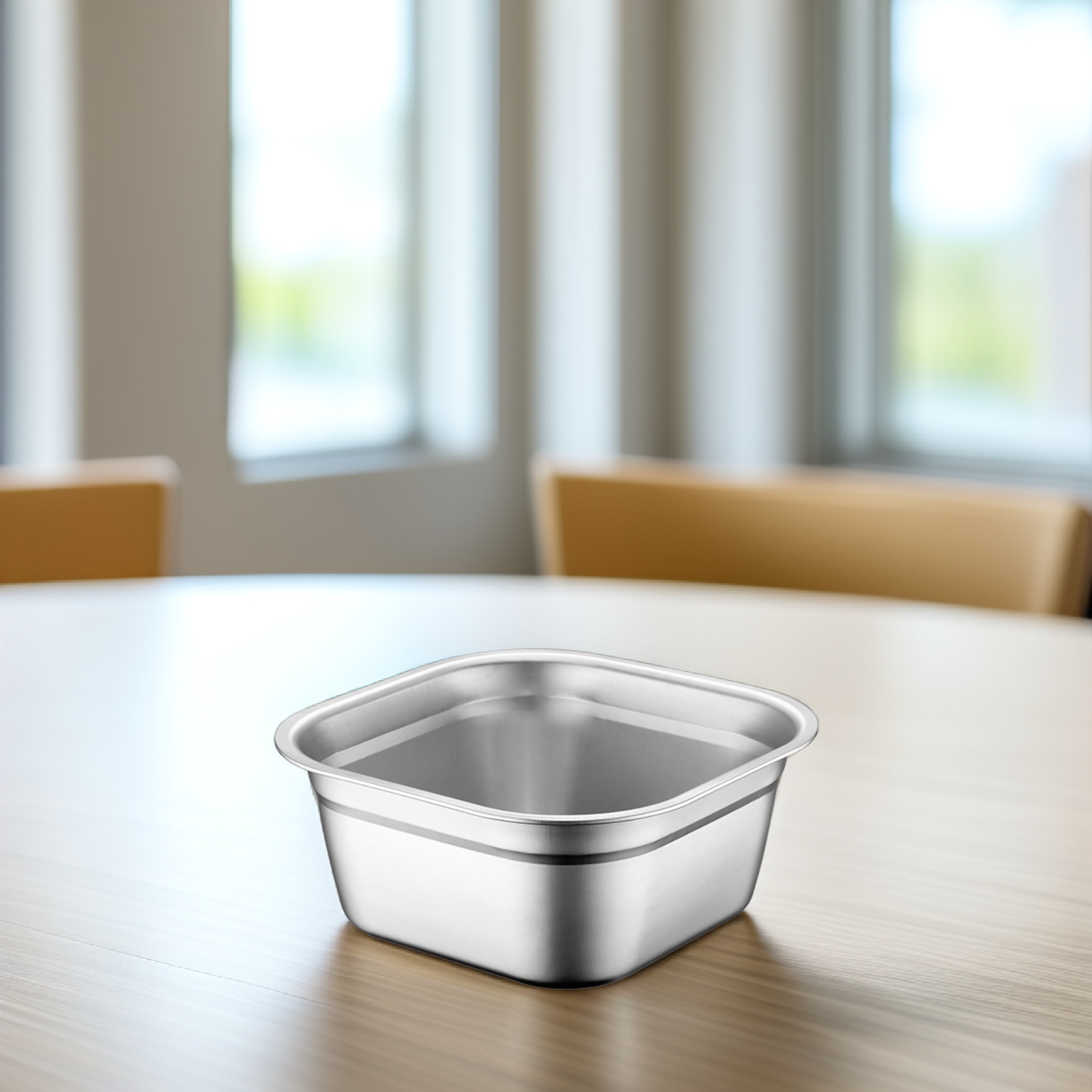 SOPOTUTU 1Pack 8.3X8.3X3.5in Stainless Steel Basin For Rice Washing ...