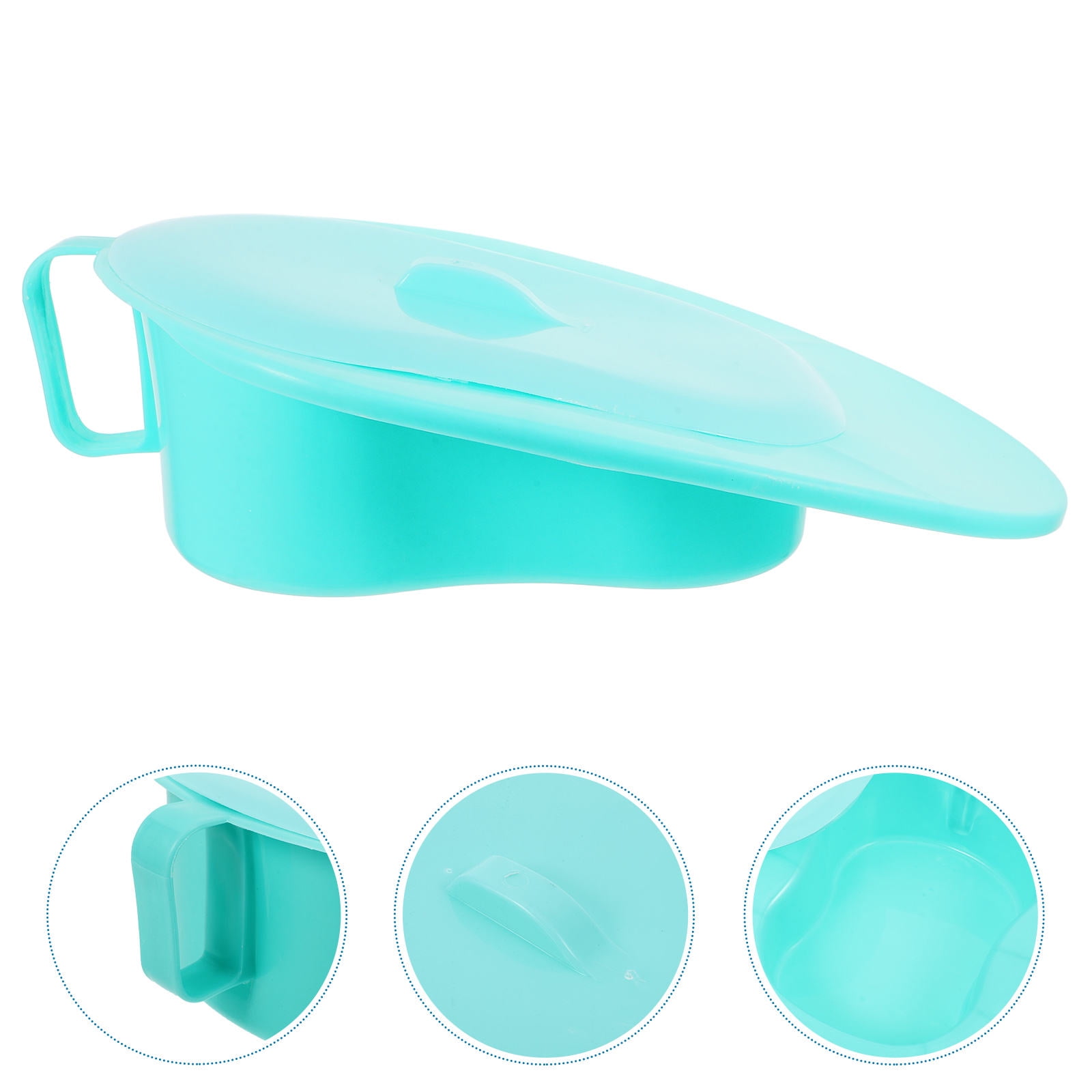 SOPOTUTU Smooth Slope Design Portable Toilet Bed Pans Light Green PP ...