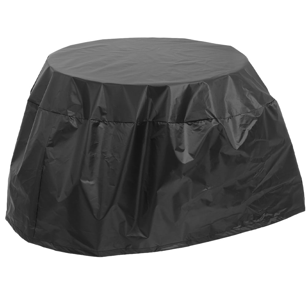 SOPOTUTU Round Grill Guard Cover Waterproof Black 1Set - Walmart.com