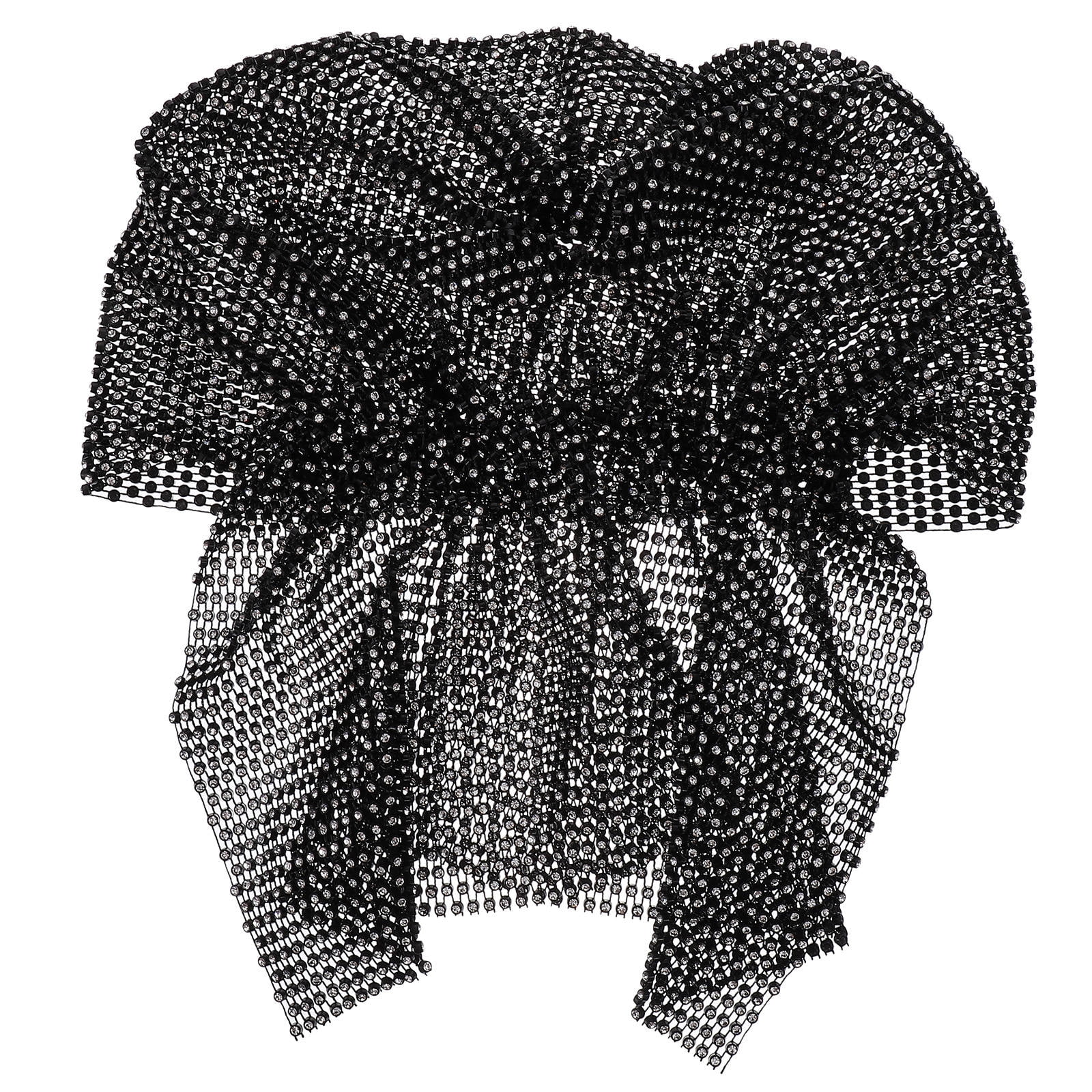 SOPOTUTU 1Pack Black Rhinestone Hijab Cap for Women Head Cover Classic ...