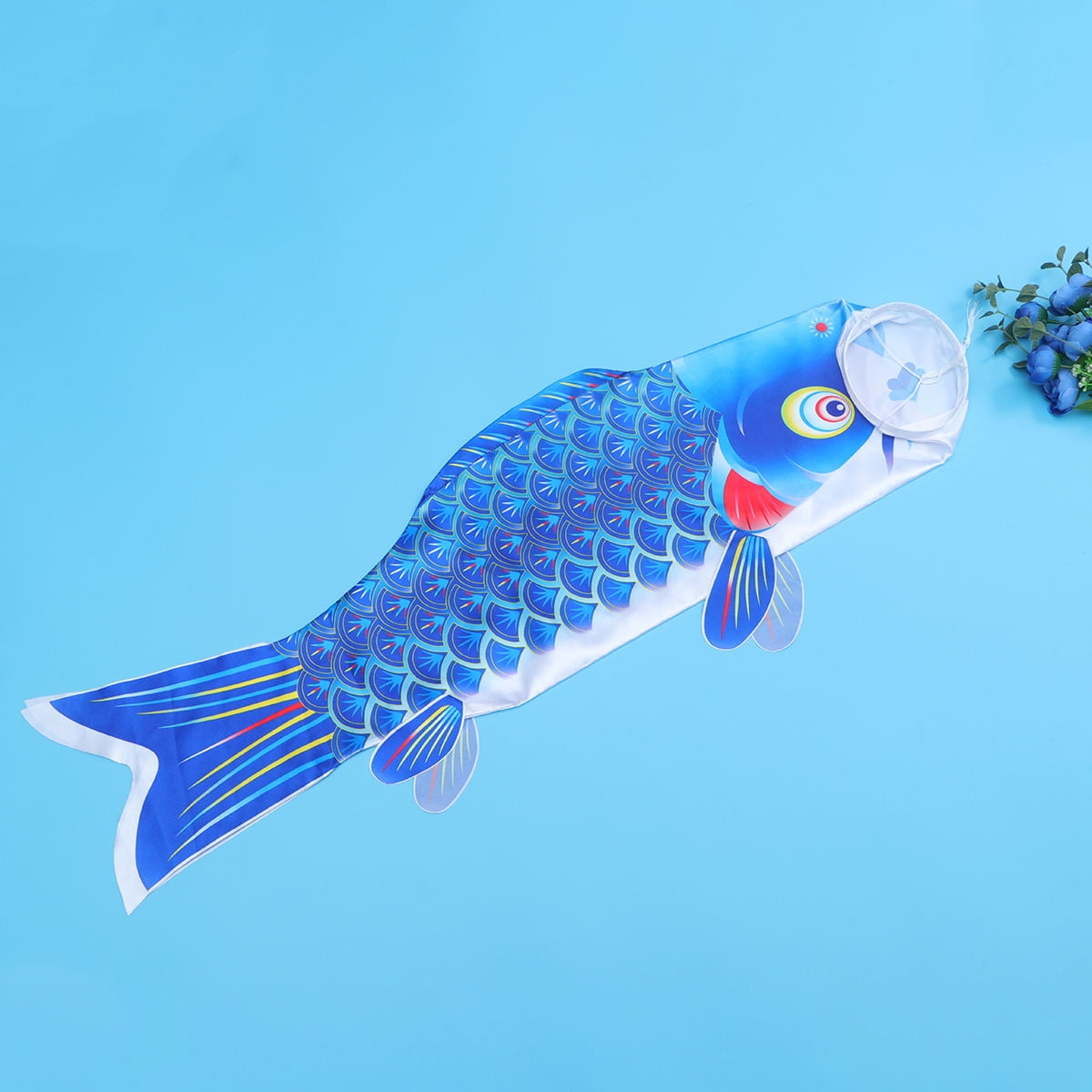 SOPOTUTU Satin Carp Shape Flag Japanese Style Home Party Decoration 1 ...