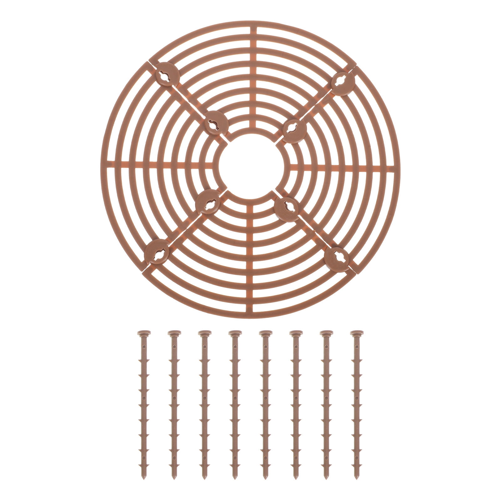 SOPOTUTU Flower Pot Soil Protector Protector Plastic 1Pack Brown ...