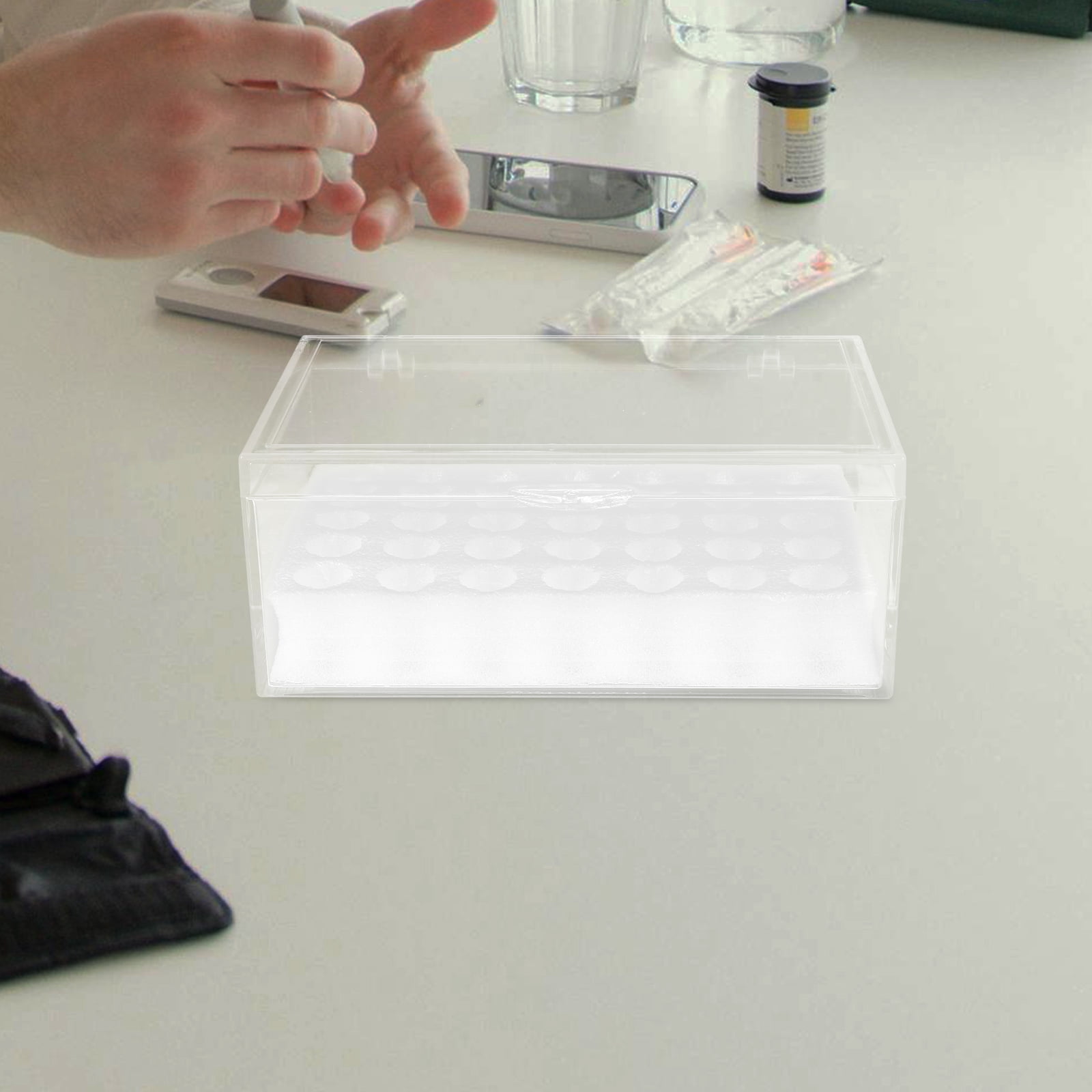 SOPOTUTU 1Pack Clear Box With Lid For Medicine Storage Container ...