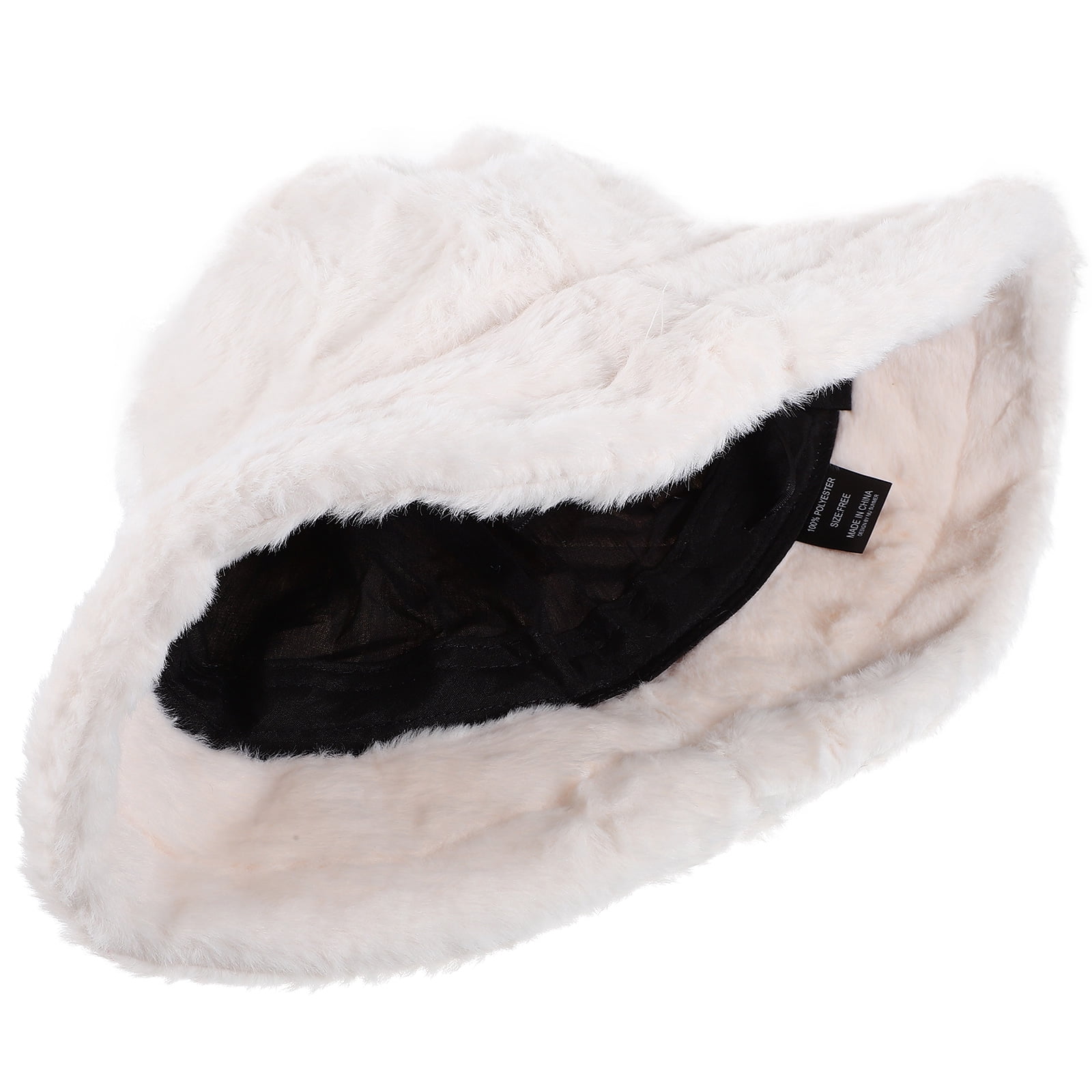 SOPOTUTU Wide Brim Women Hat White Cloth 1Pack Warm - Walmart.com