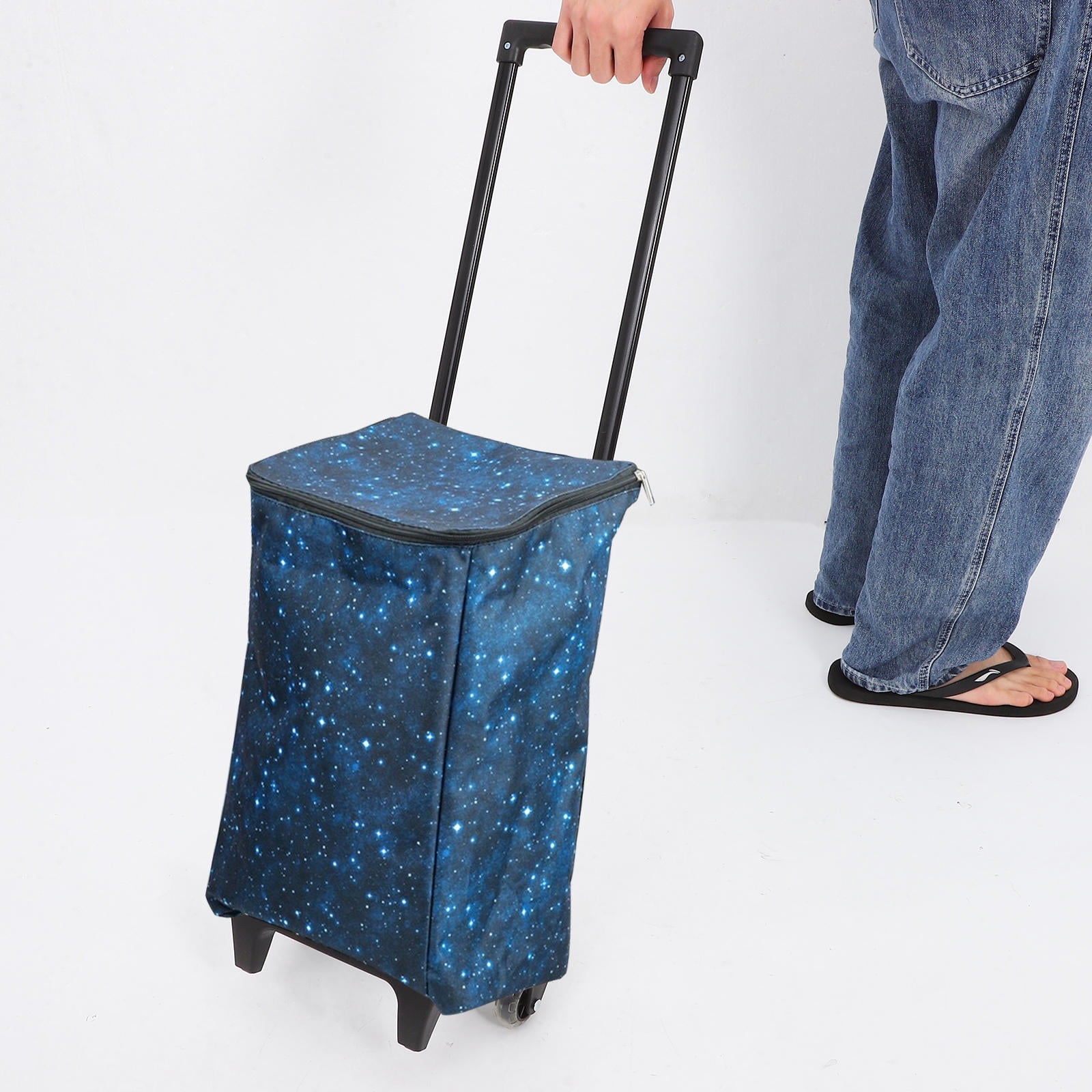 SOPOTUTU 1Pack Plastic Folding Trolley Large Capacity 18.86X11.00X7 ...