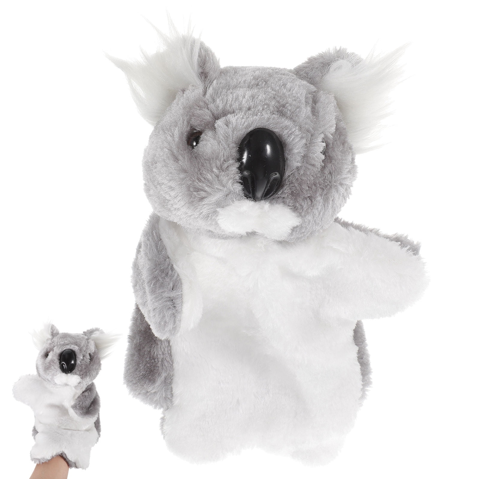 SOPOTUTU Puppet Animal Hand Puppet Plush Grey 1Set - Walmart.com