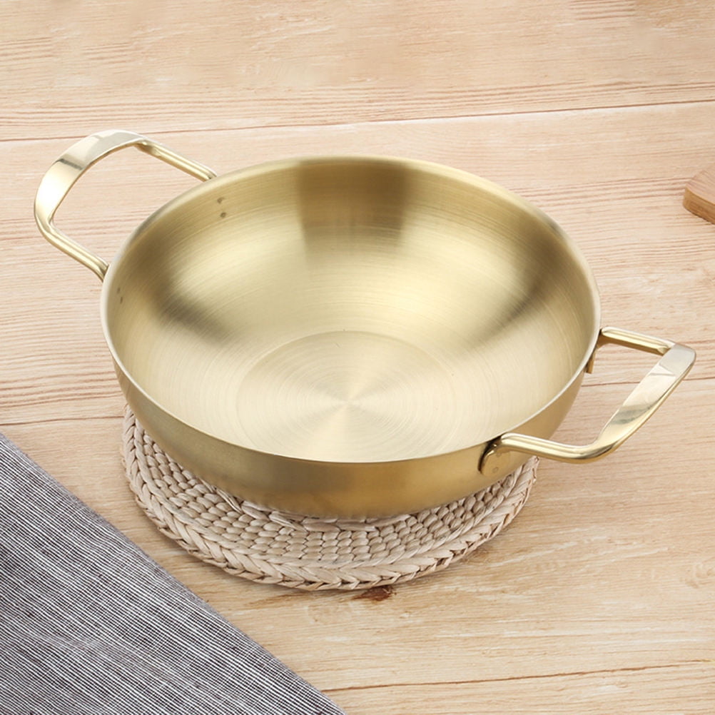 SOPOTUTU 1Pack Stainless Steel Pots Golden Mirror Finish for Home ...