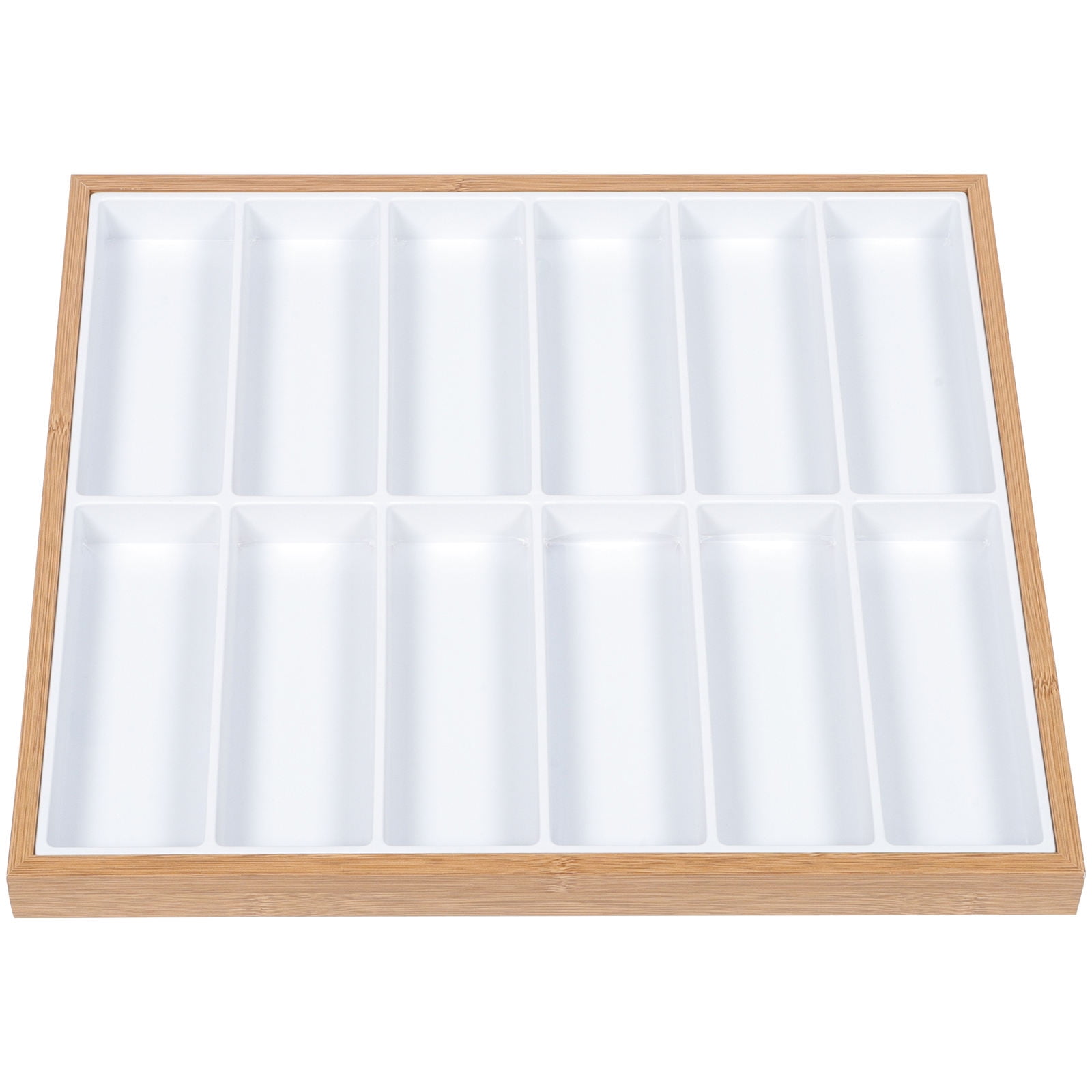 SOPOTUTU 1Pack Sunglasses Display Rack White Wood Flocking Storage Box ...