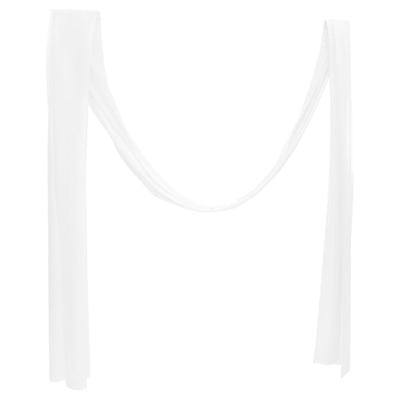 SOPOTUTU White Chiffon Wedding Arch Drape Sheer Fabric for Elegant ...