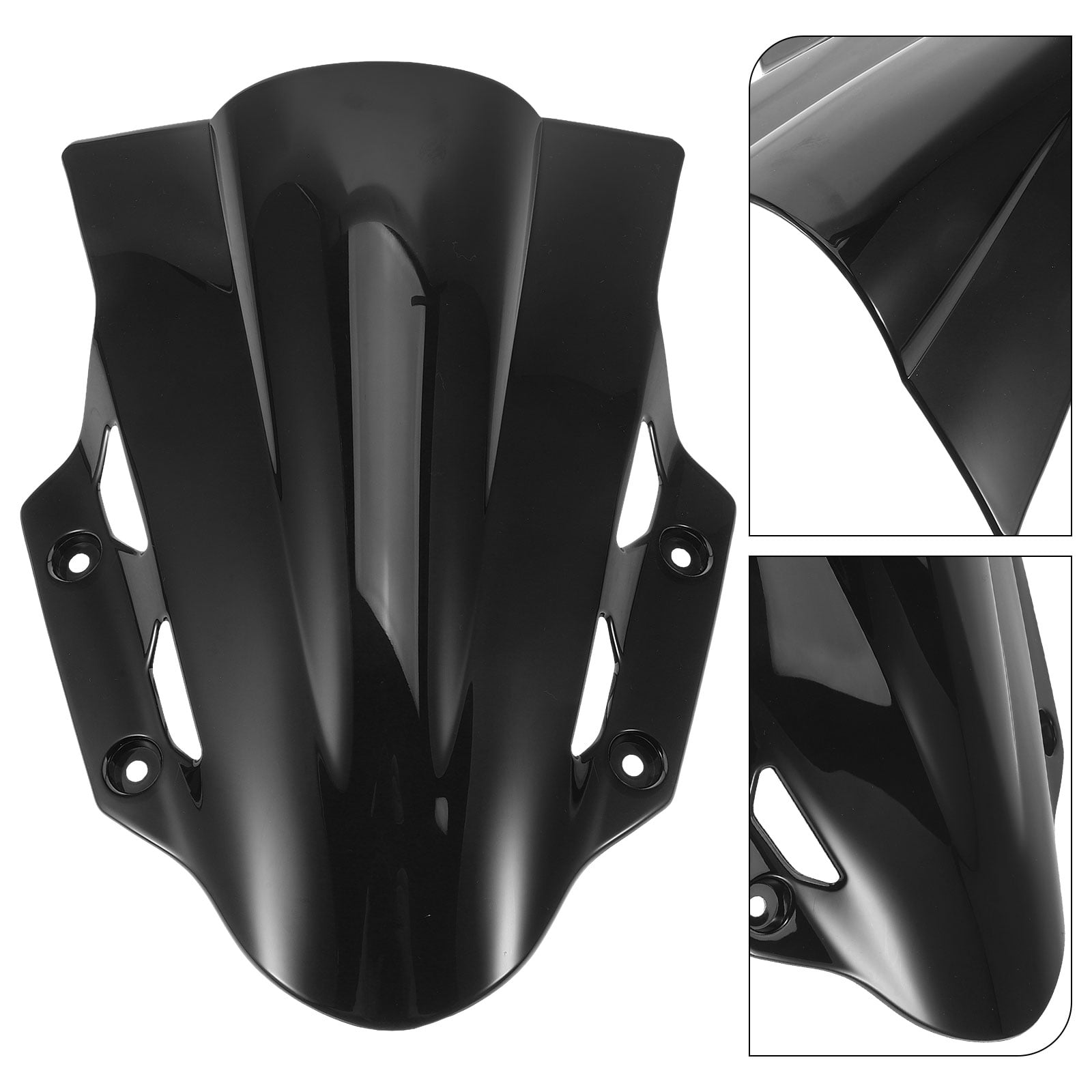 SOPOTUTU Motorcycle Windshield Rain Protection Curved Universal 1Pack ...