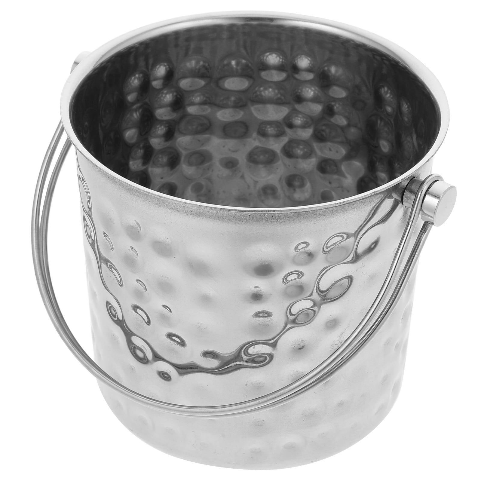 SOPOTUTU 1Pcs Metal Bucket for Bar Sleek Design Stainless Steel Silver ...