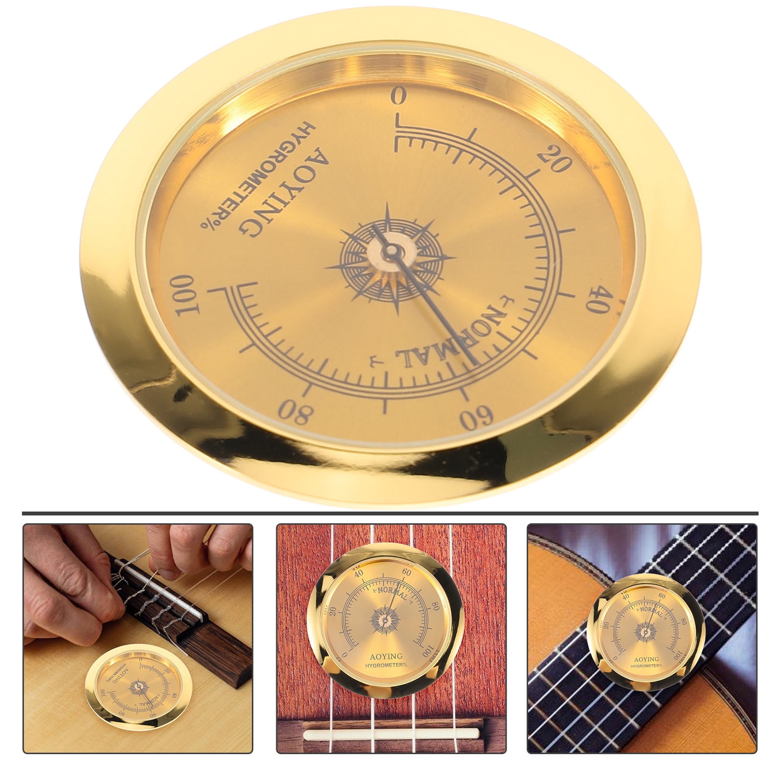 SOPOTUTU 1Pcs Mini Guitar Hygrometer Humidity Gauge for Acoustic ...