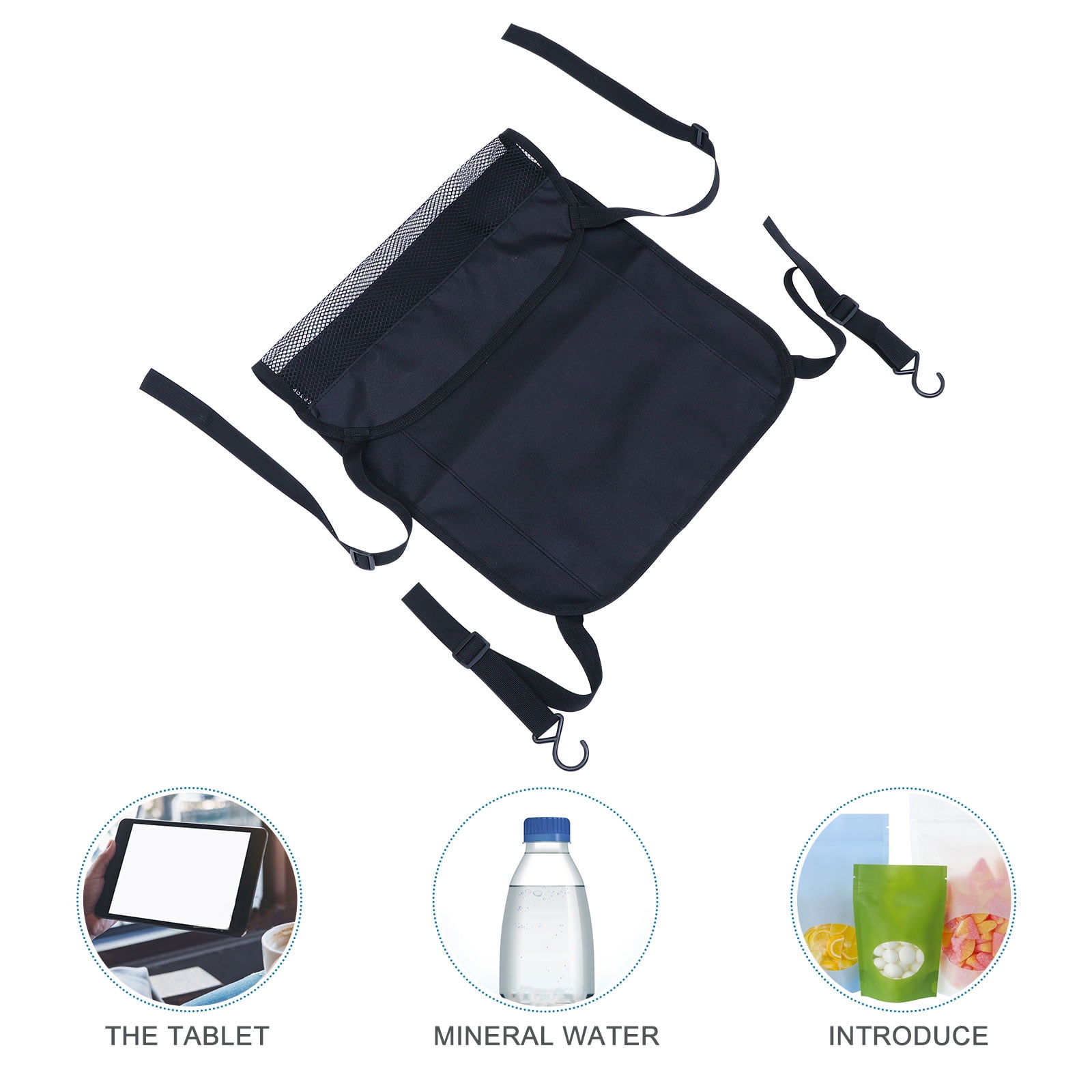 SOPOTUTU Car Back Seat Bag Premium Oxford Cloth Organizer with Buckle ...