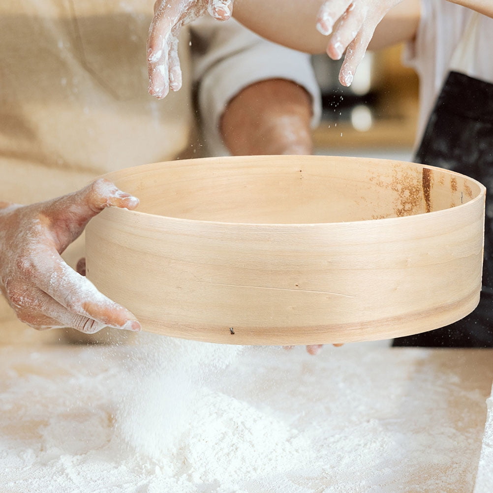 SOPOTUTU Round Flour Sieve Synthetic Material 1Set - Walmart.com