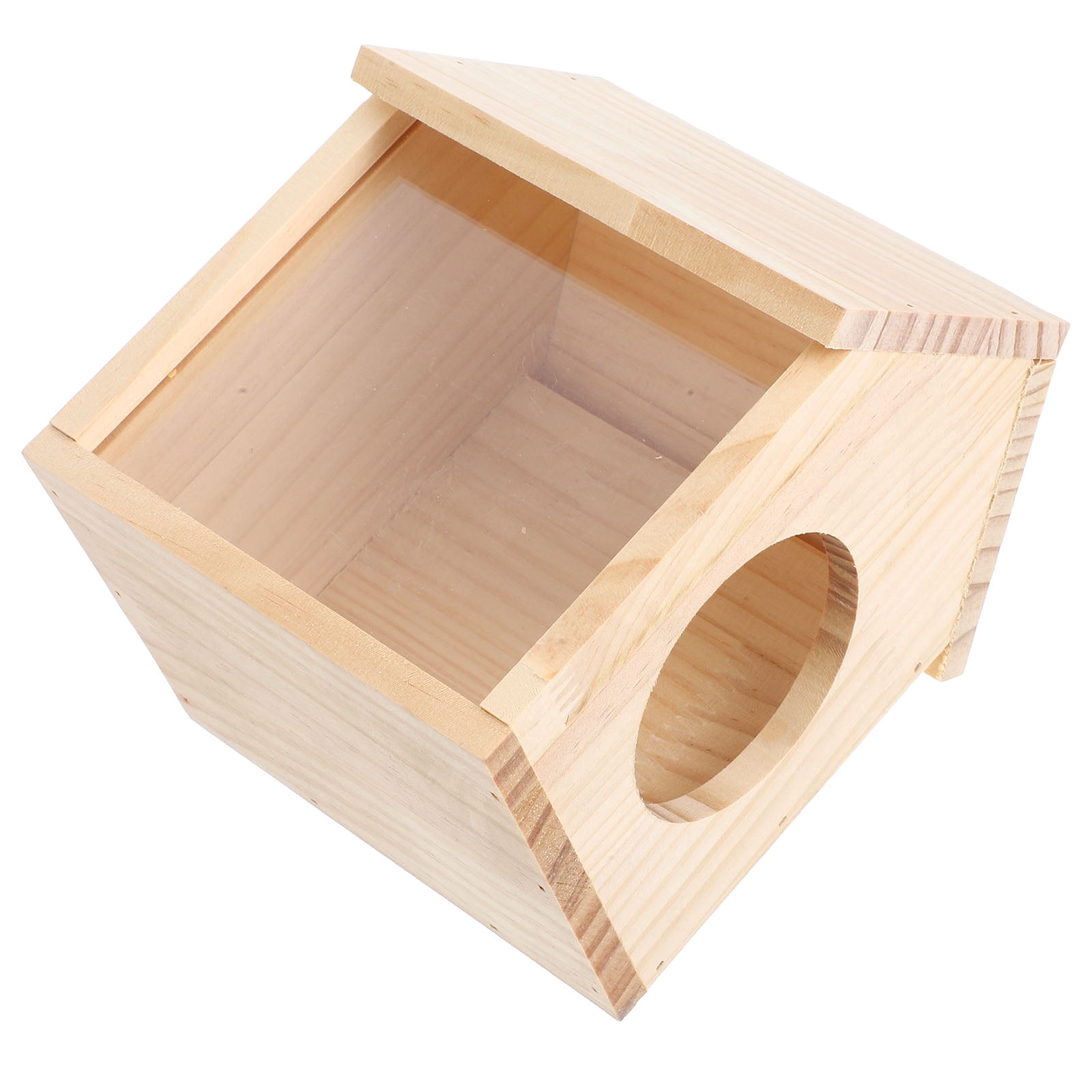 SOPOTUTU Hamster Cage Decor Wooden Hideout Habitat Multi 1Set - Walmart.com