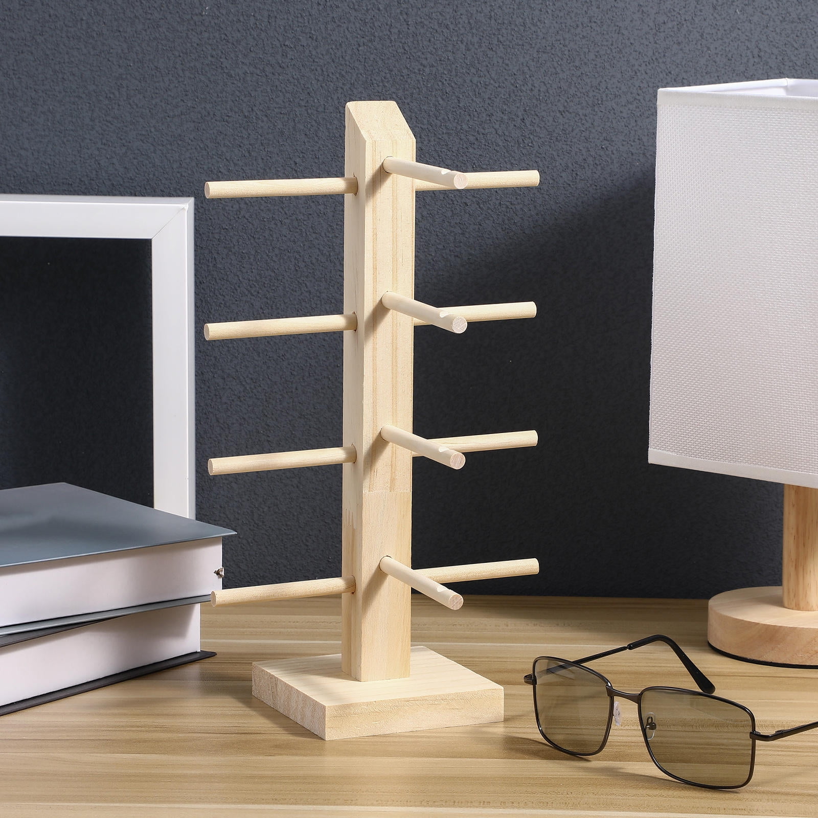 SOPOTUTU 1Pcs Triangular Structure Sunglass Organizer Tree Light Yellow ...