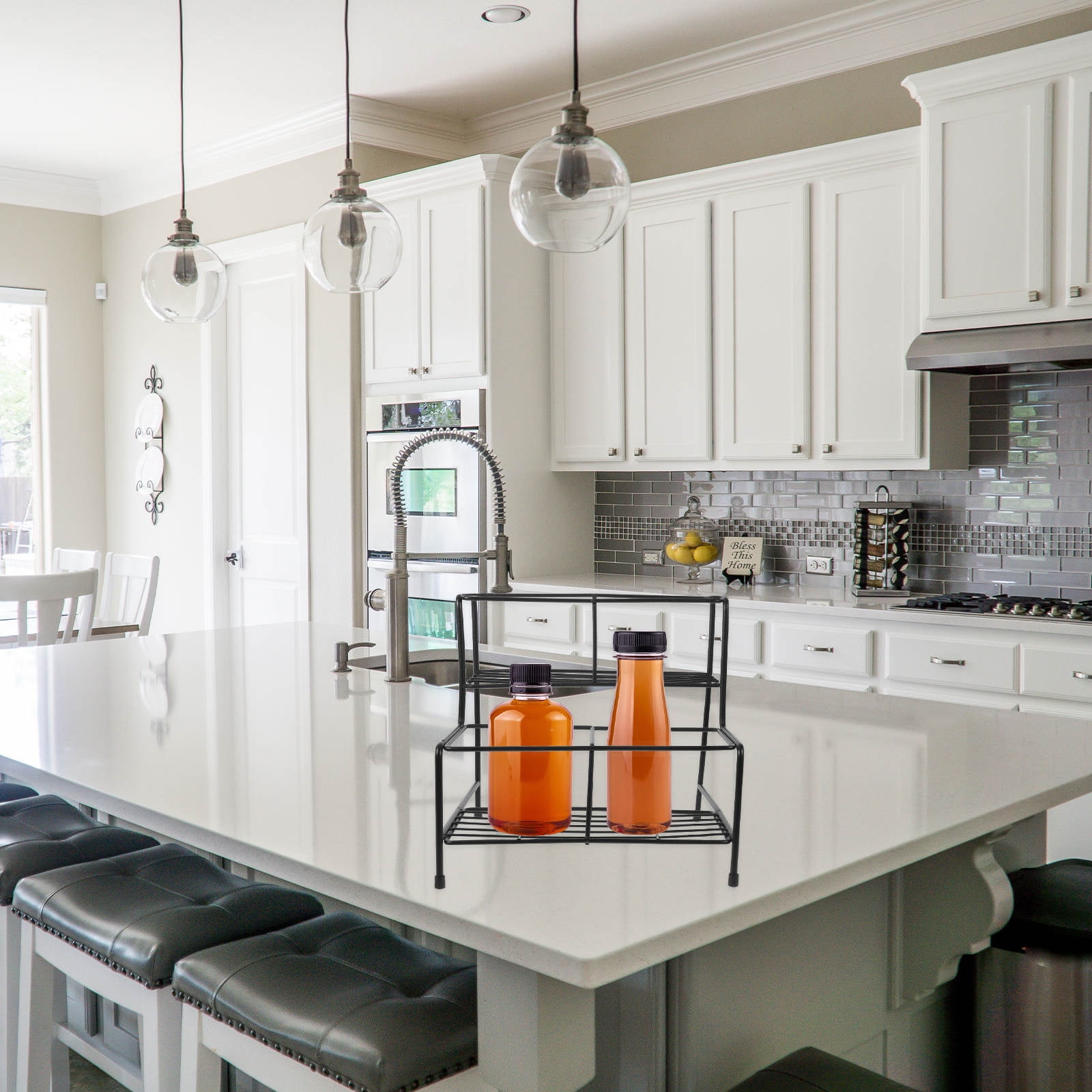 SOPOTUTU 1Set Coffee Syrup Stands 9.4X9.3X9.1in Iron Construction for ...