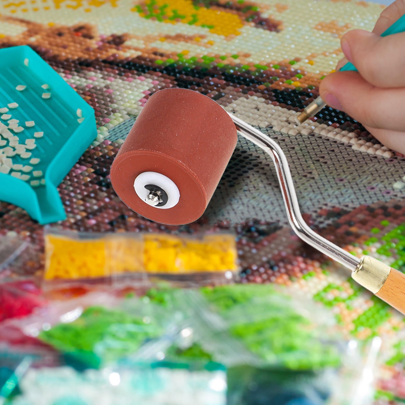 SOPOTUTU 1Set Hard Rubber Roller Chocolate 7.07X1.26X1.18in for ...