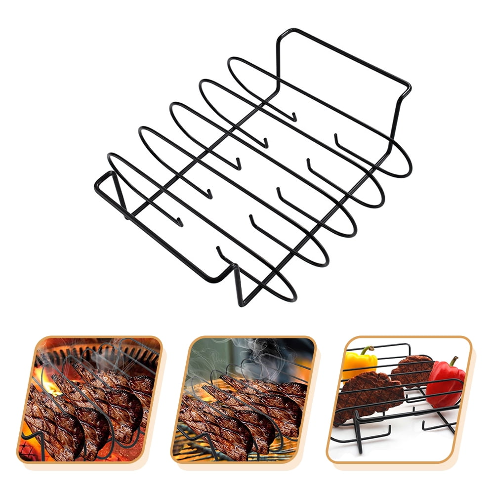 SOPOTUTU Sturdy Steak Rack Wire Portable Bbq Tool for Kitchen 1Pc ...
