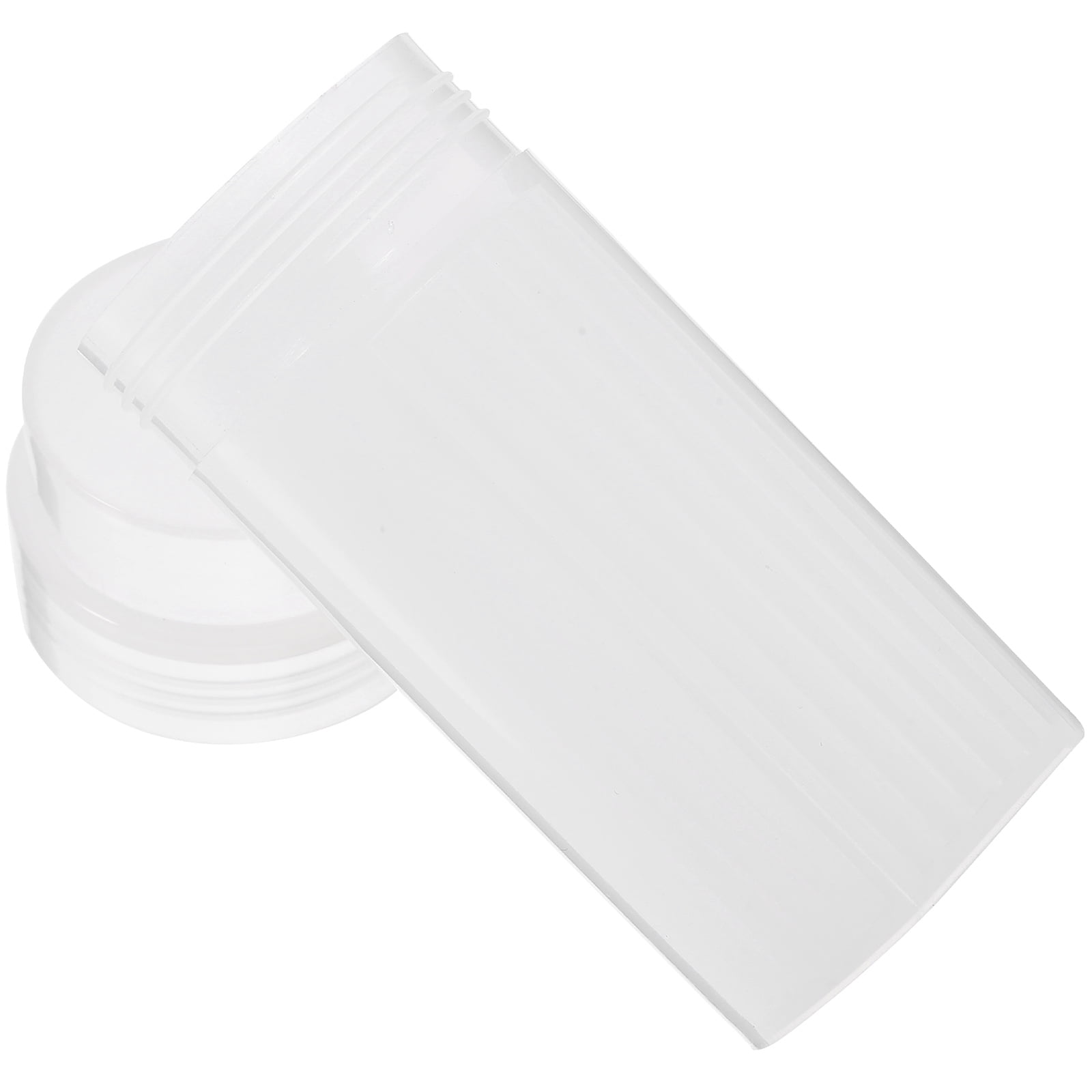 SOPOTUTU Plastic Microscope Slides with White Staining Jar 1.5x1.5x1 ...