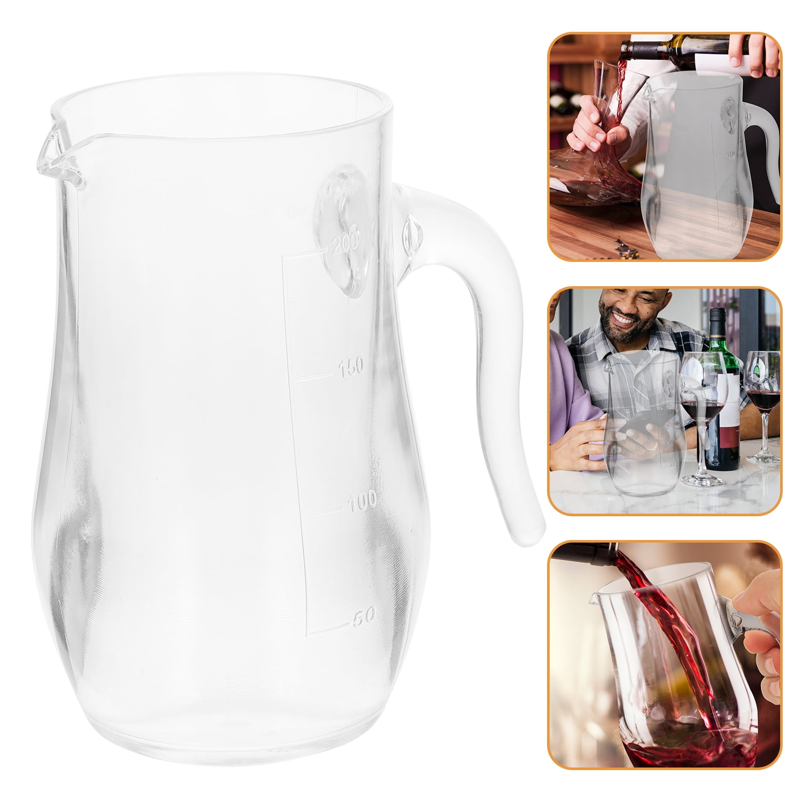 SOPOTUTU Handheld Wine Pitcher Decanter for Long Term Storage of Wine ...