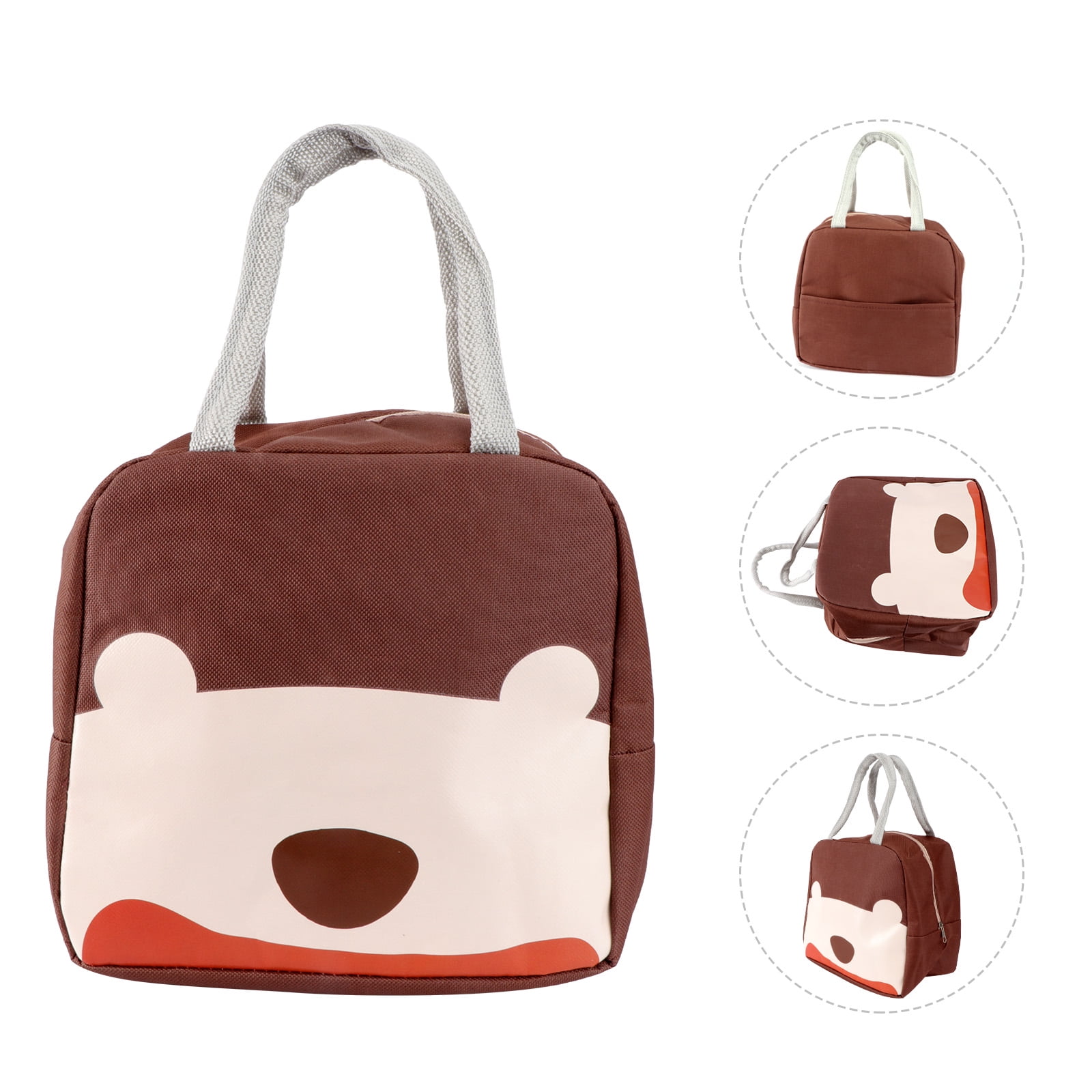 SOPOTUTU 1Set Rectangular Lunch Box Bag 9x8.7in Size Portable Insulated ...