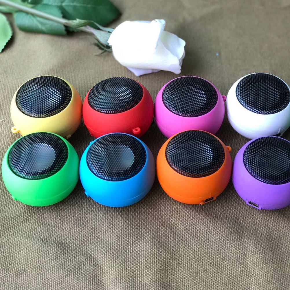SOPOTUTU 1Set Red Portable Speakers with AUX Input for Laptop Phone ...
