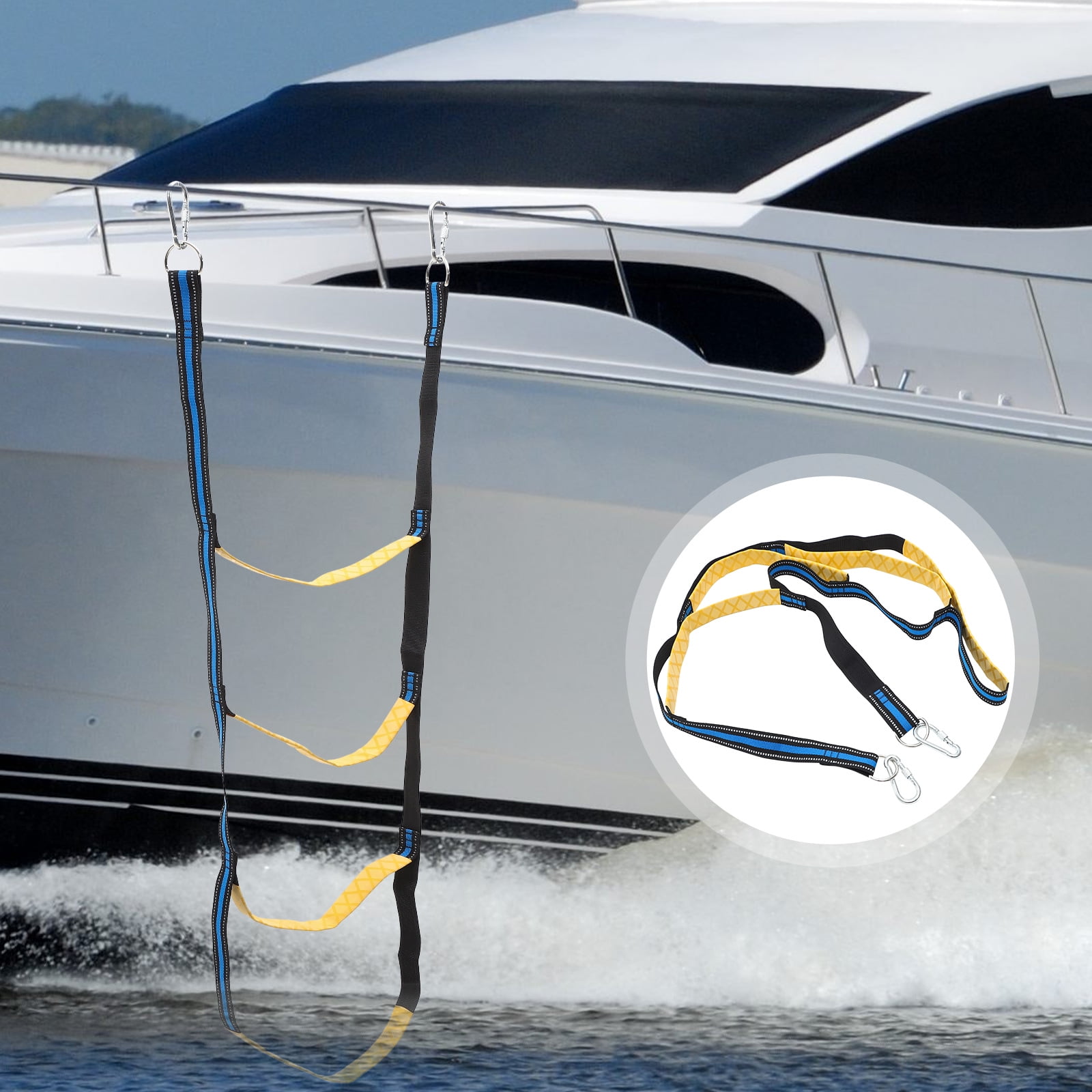 SOPOTUTU Foldable Canoe Rope Ladder Multi Stainless Steel 1Pack ...