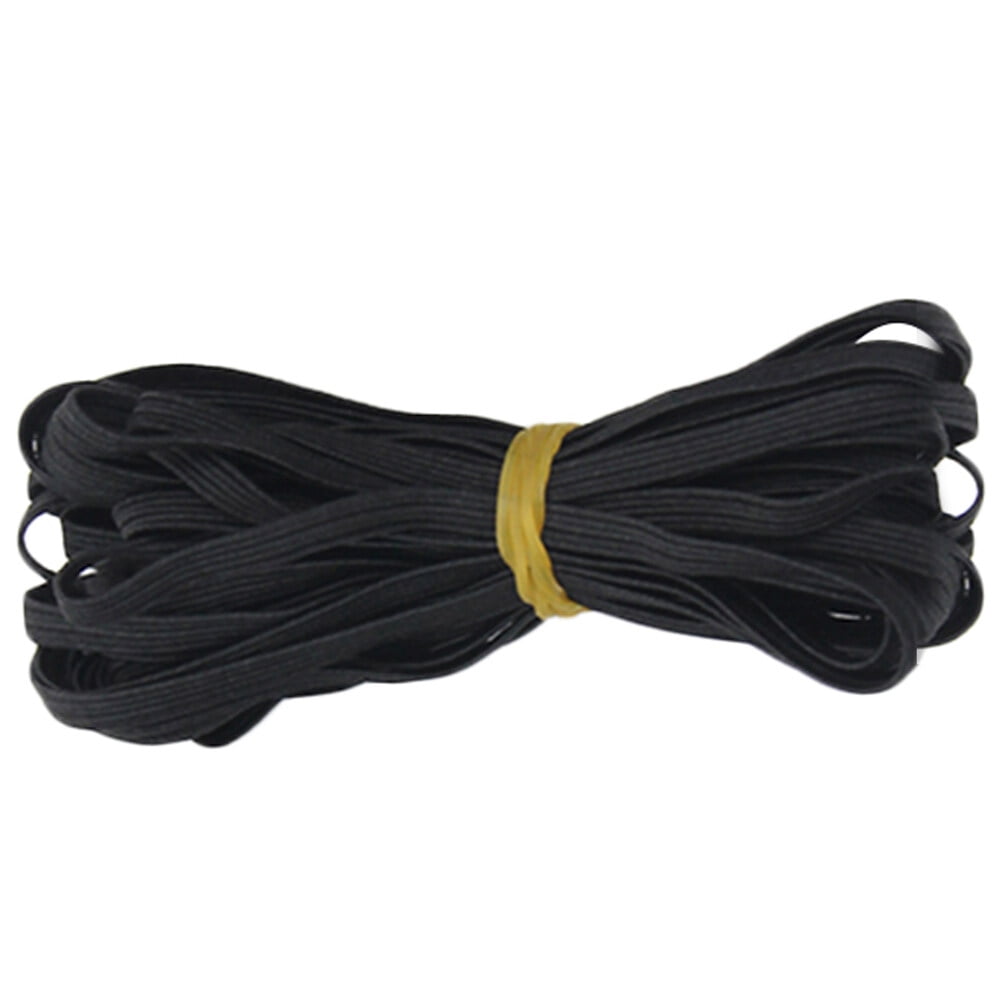 SOPOTUTU 1Set TPU Elastic Spool for Sewing Supplies 10M x 6mm Black ...